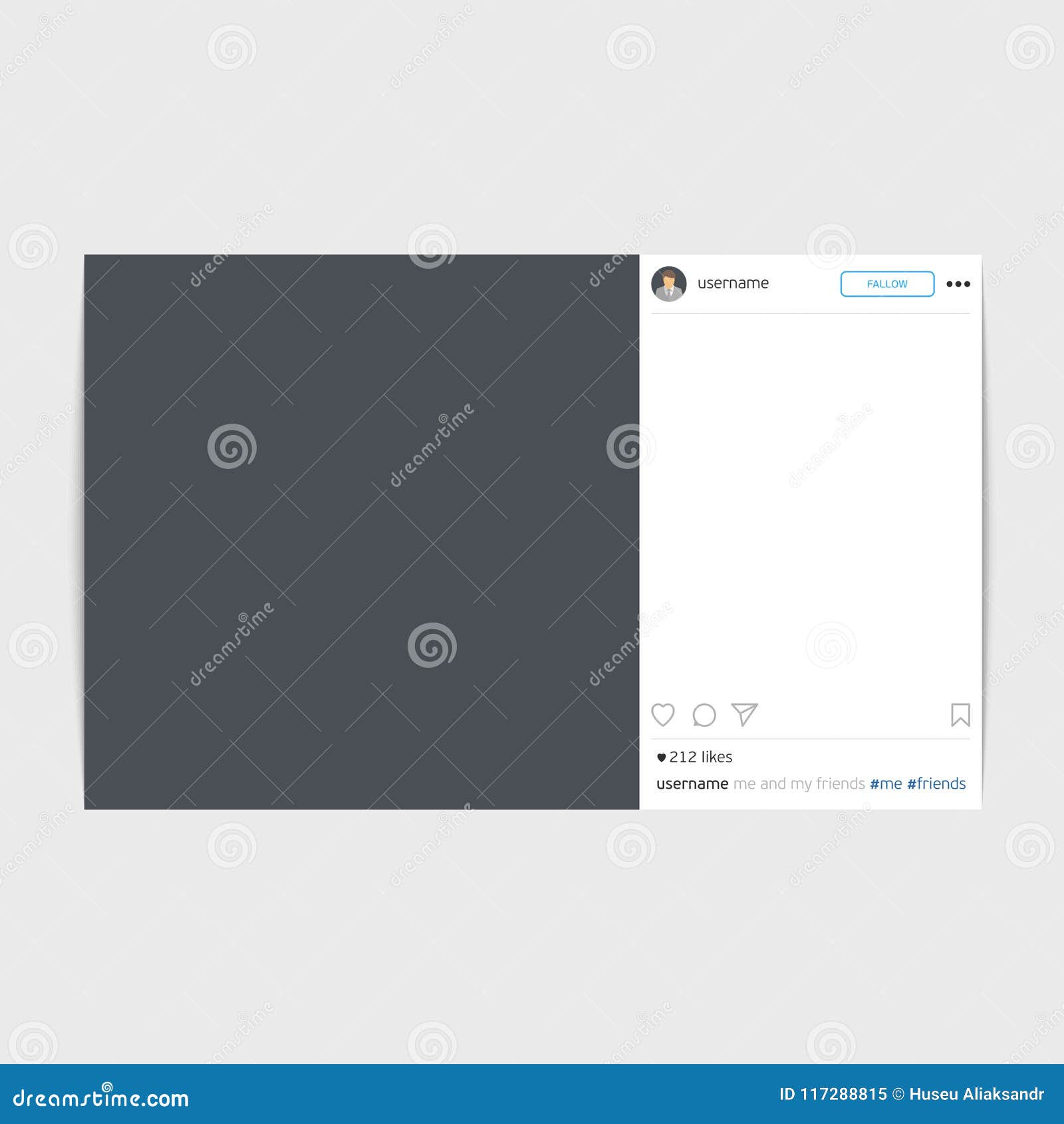 Social network frame. stock vector. Illustration of media - 117288815