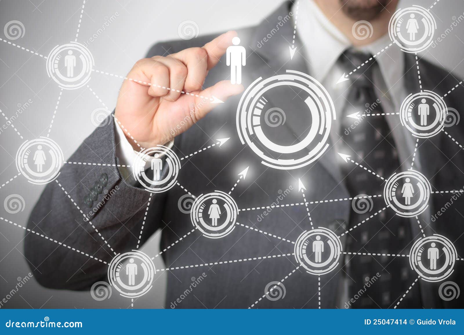Social Network Futuristic Touchscreen Stock Photo - Image of concept ...