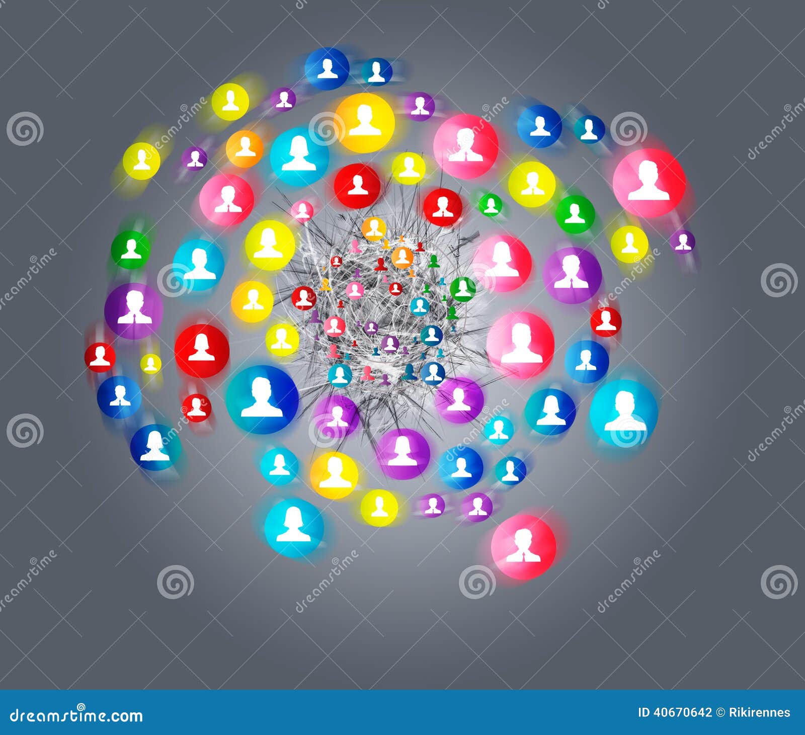 Social network stock illustration. Illustration of digital - 40670642