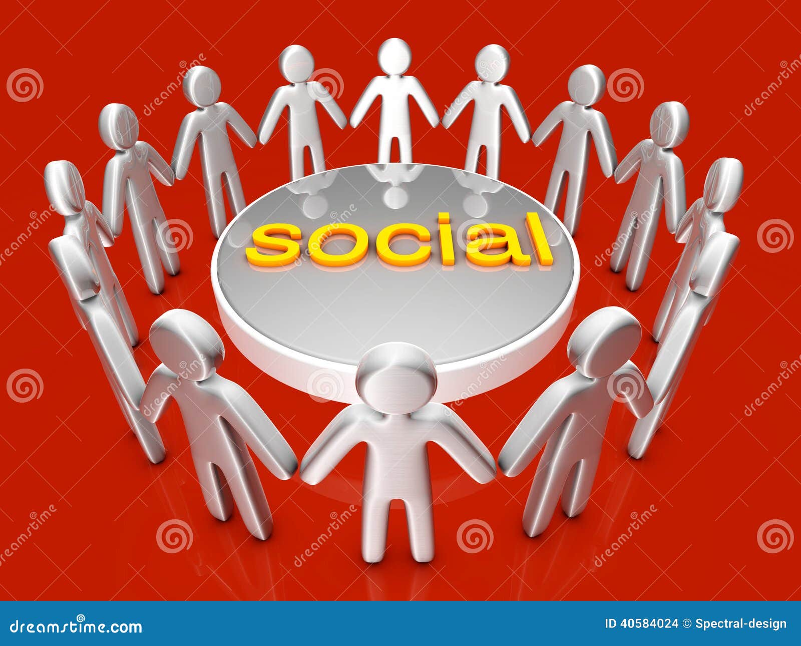 Social stock illustration. Illustration of support, glow - 40584024