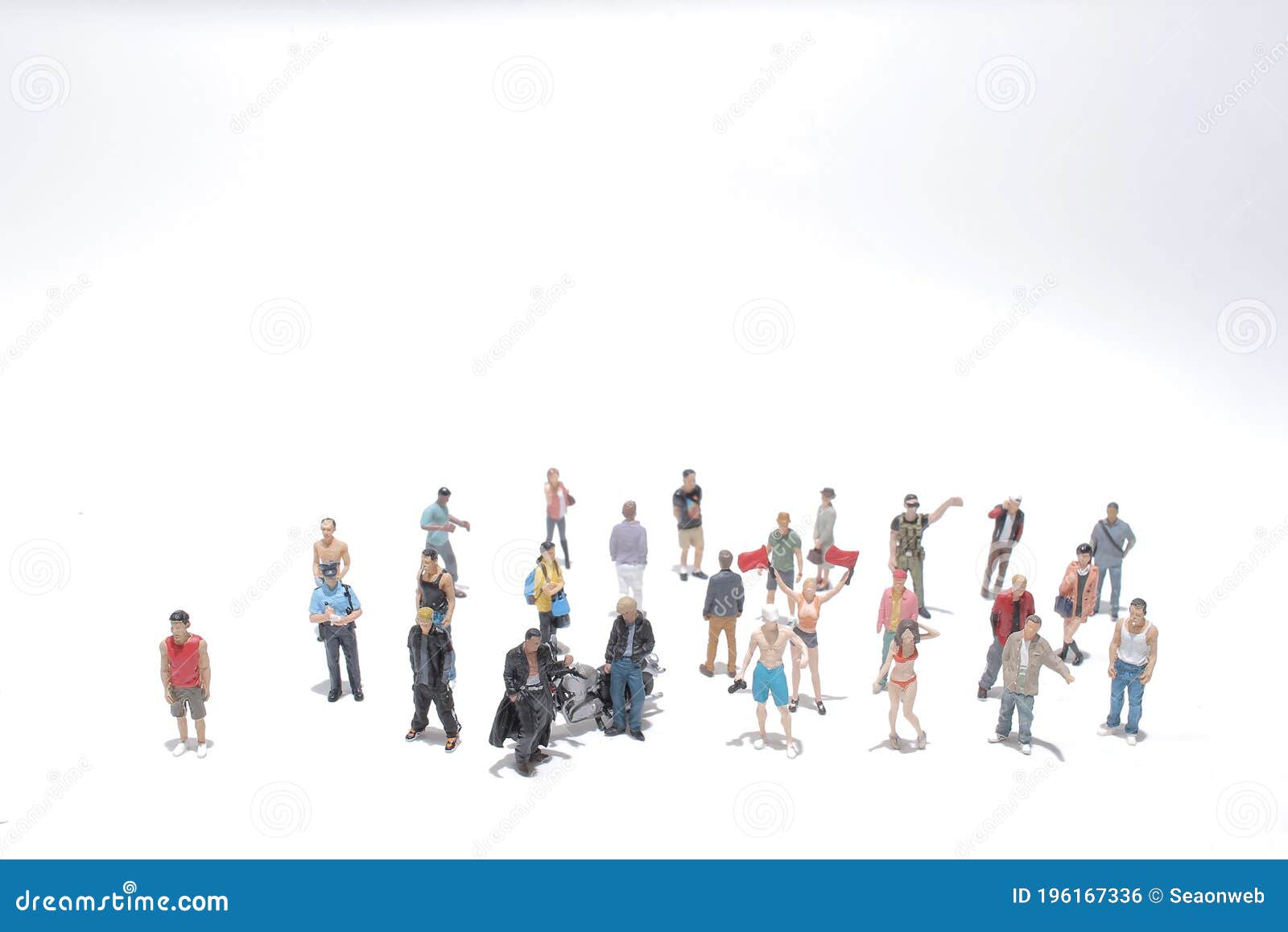 Social Network, the Group of Many Figure People Stock Photo - Image of ...
