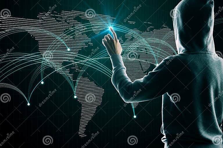 Social Network and Hacking Concept Stock Photo - Image of artificial ...