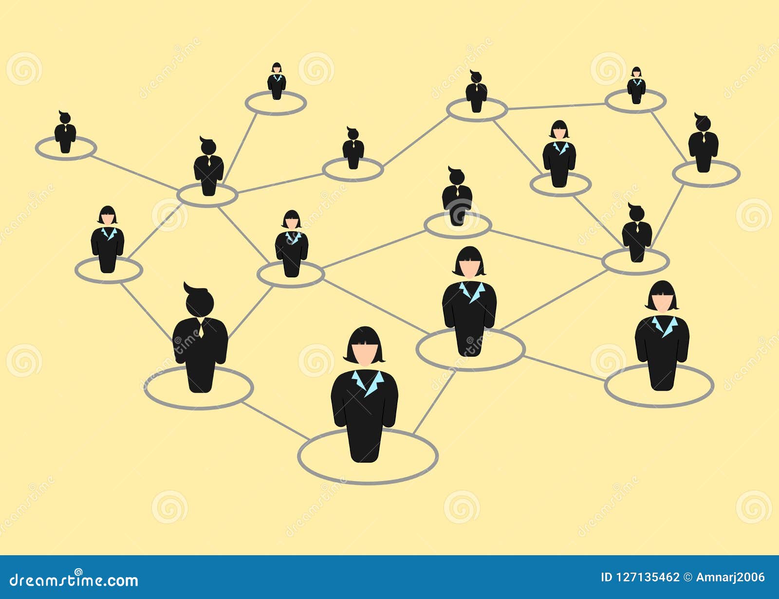 Social Network Icon Business People Link Network ,vector, Illustration ...
