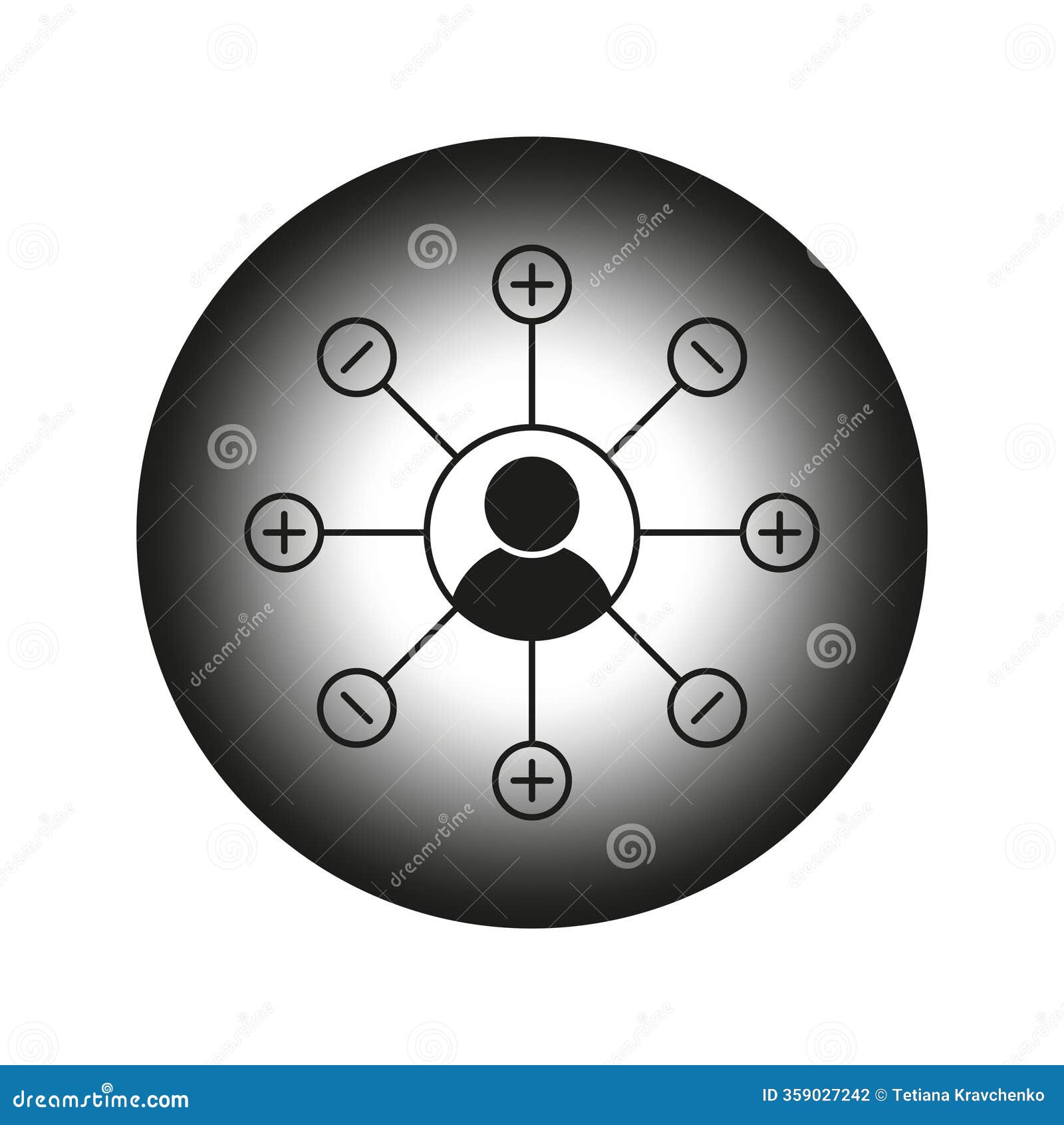 Social Network Icon. User Interaction Symbol. Connection Structure ...