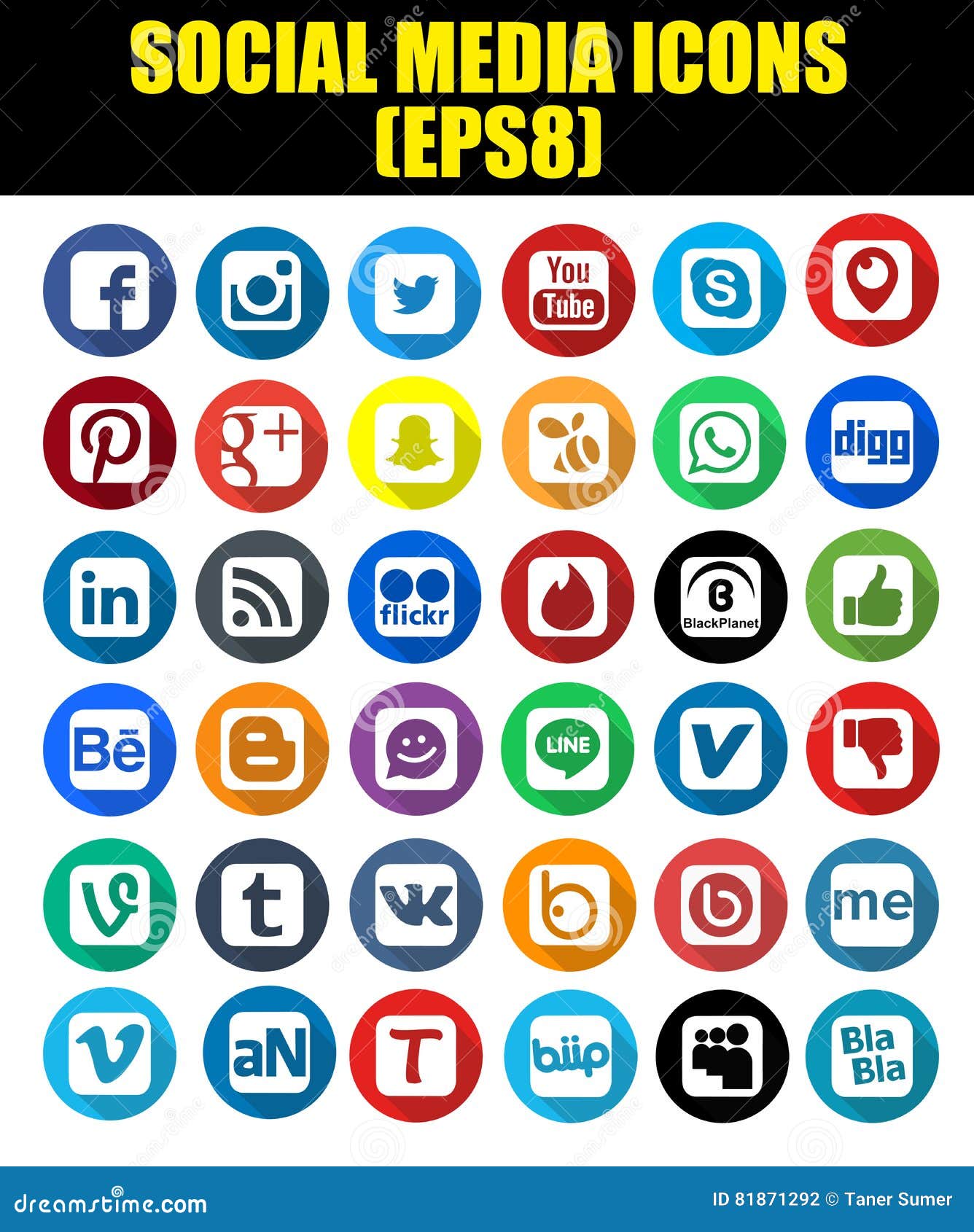Social Network Icons editorial photography. Illustration of design ...