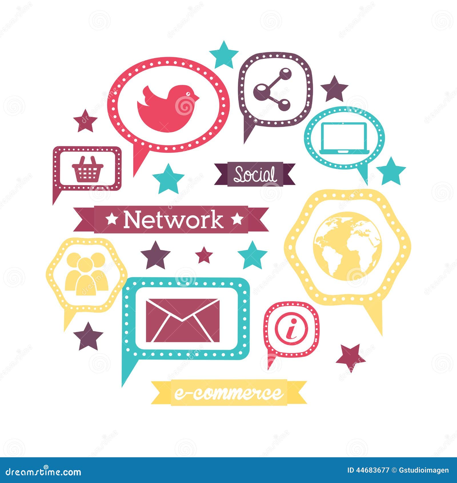 Social Network Illustration Stock Illustration - Illustration of ...