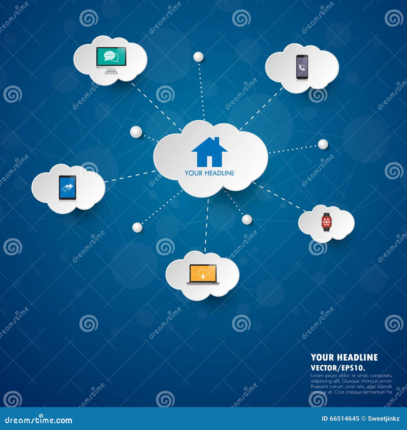 Social Network Infographics with Icons Set. Vector Stock Vector ...