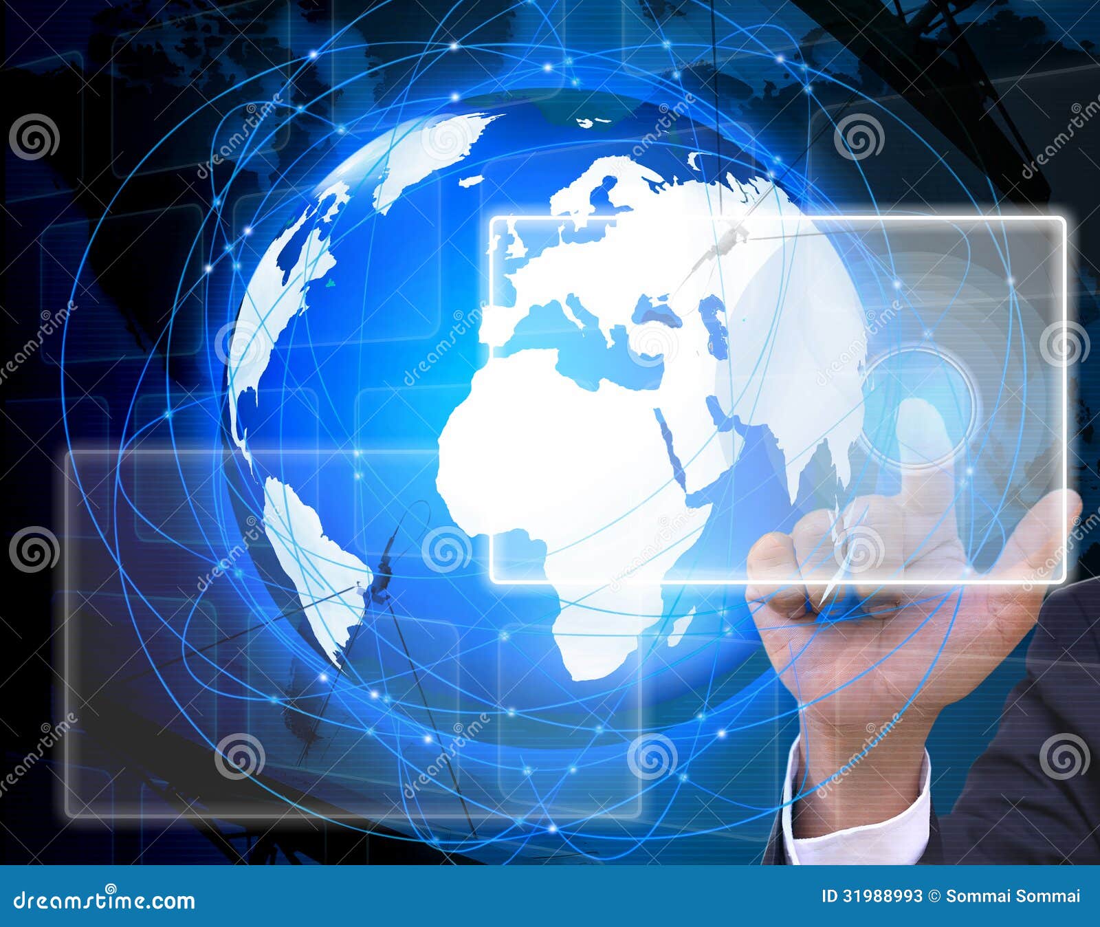 The Social Network. Internet and Telecommunication Concept Stock Image ...