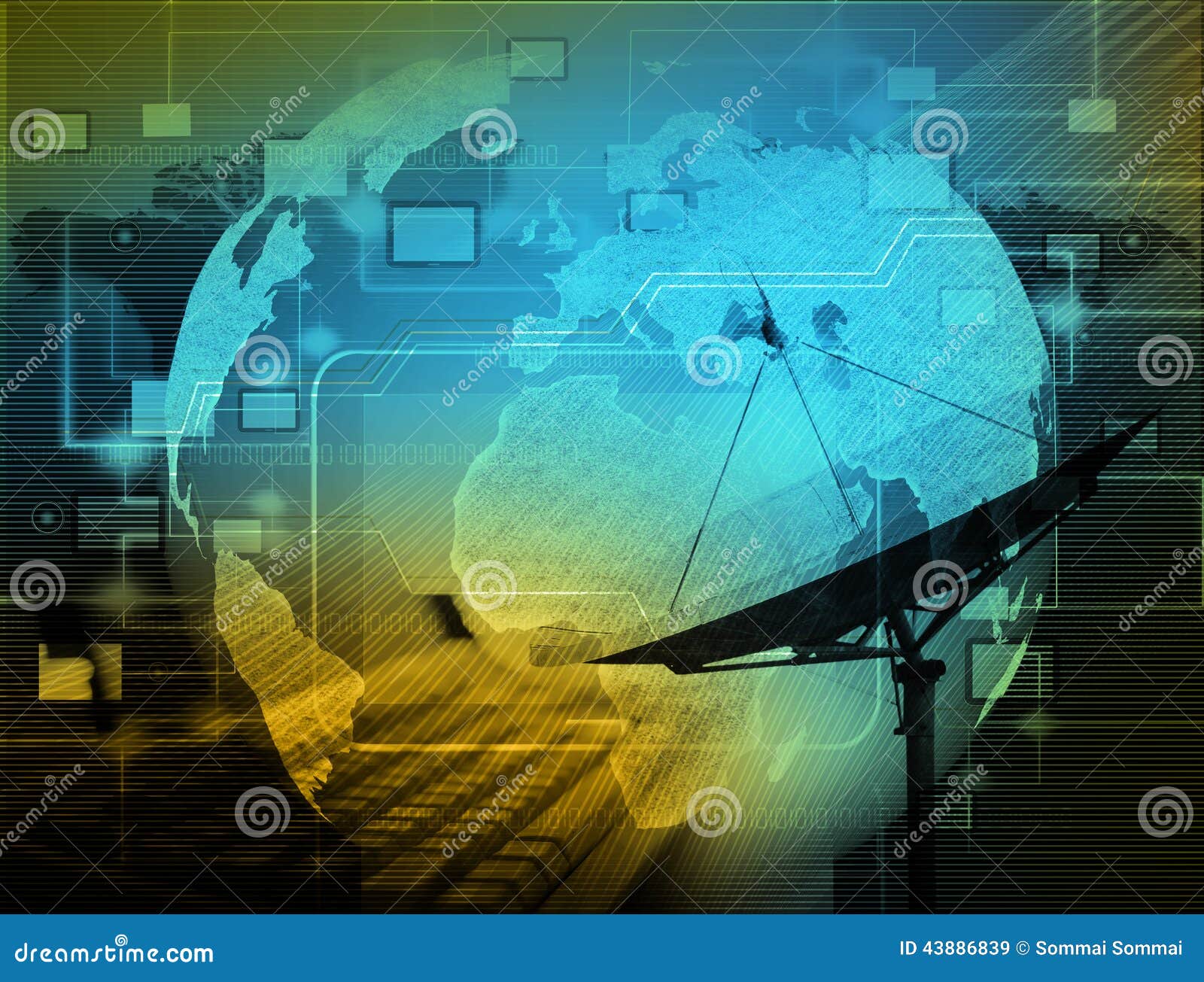 The Social Network Internet and Telecommunication Concept Stock Image ...