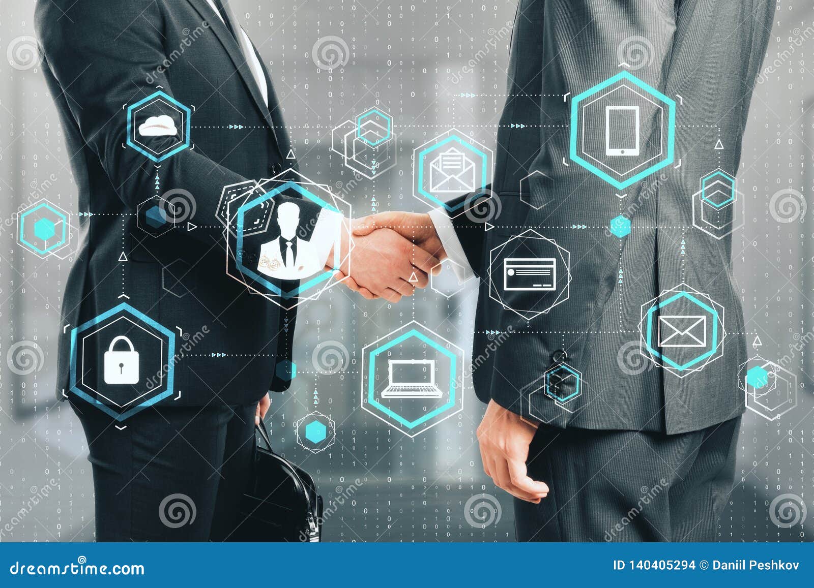 Social Network and Partnership Concept Stock Photo - Image of computer ...