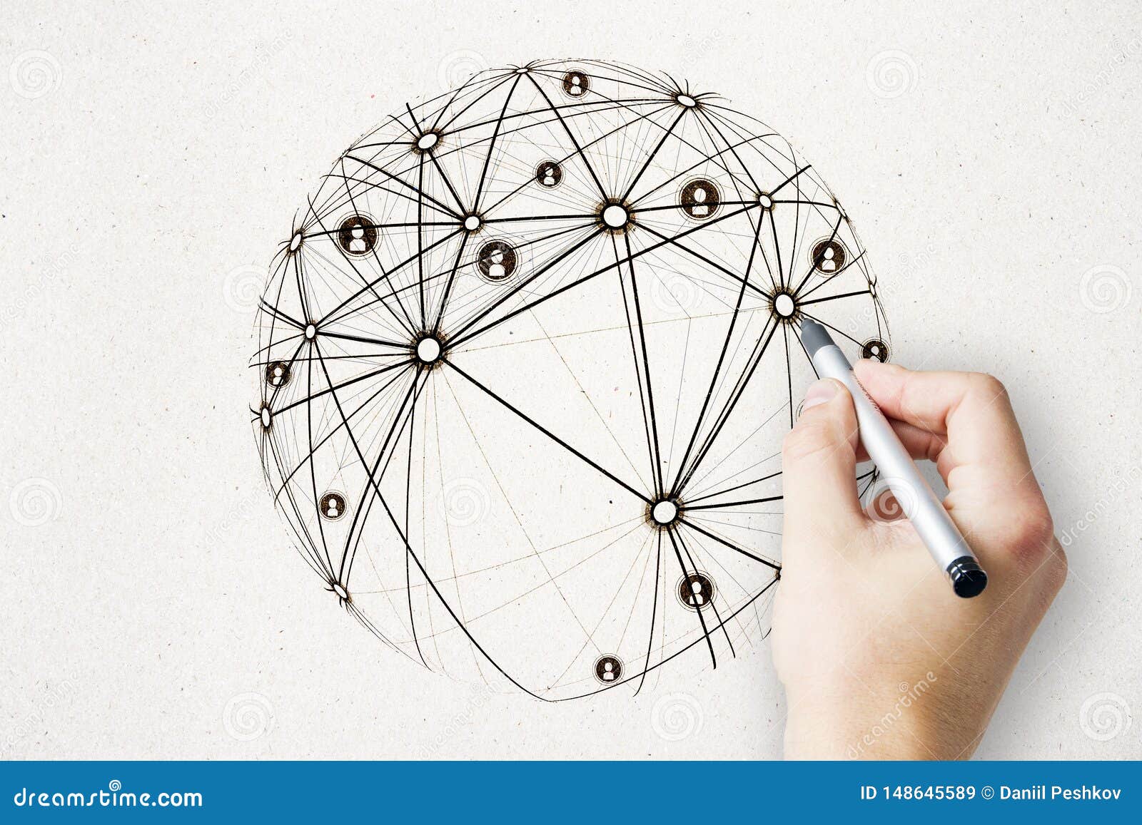 Social Network and Pattern Concept Stock Image - Image of organization ...