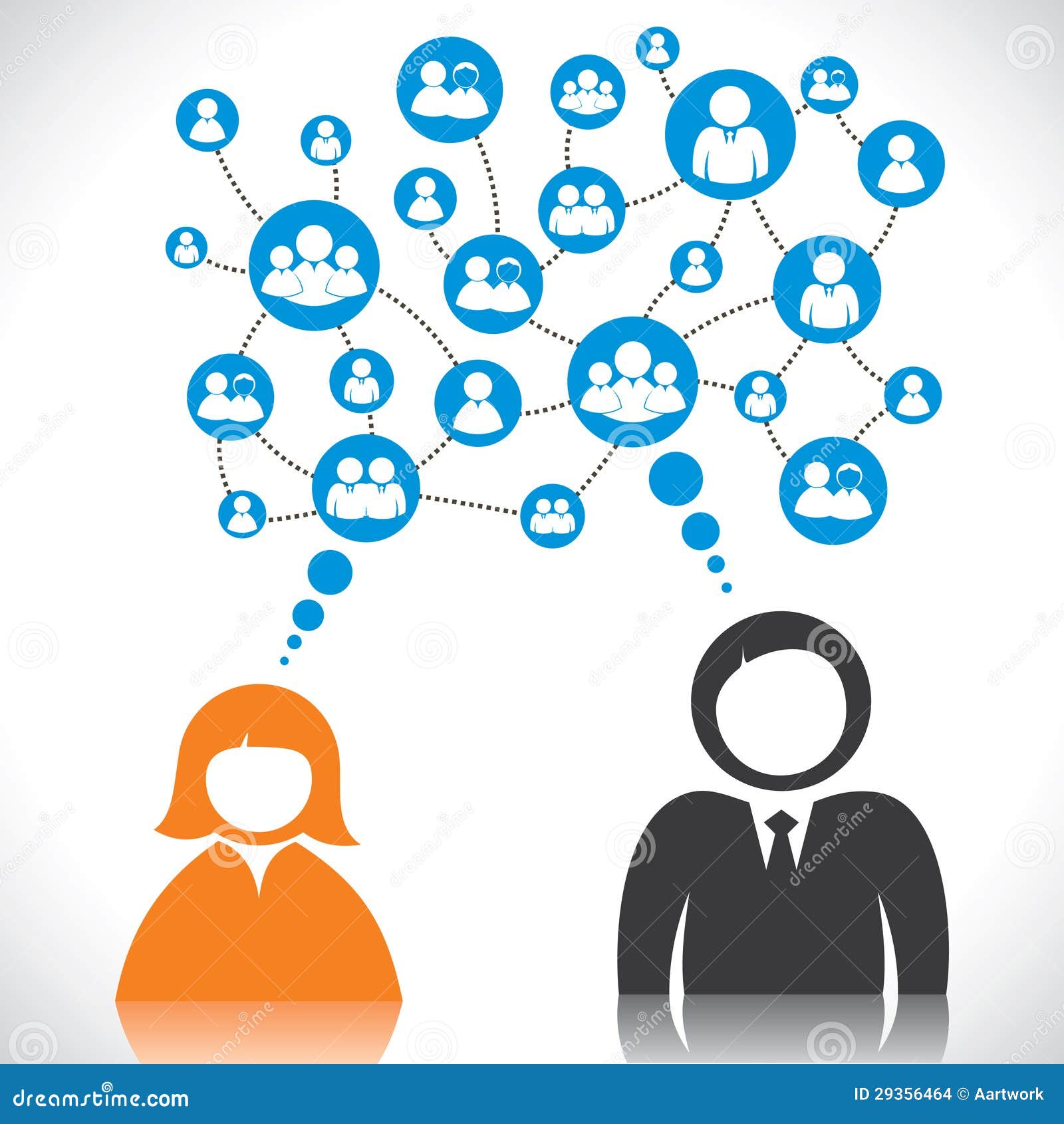 Social network of people stock vector. Illustration of network - 29356464
