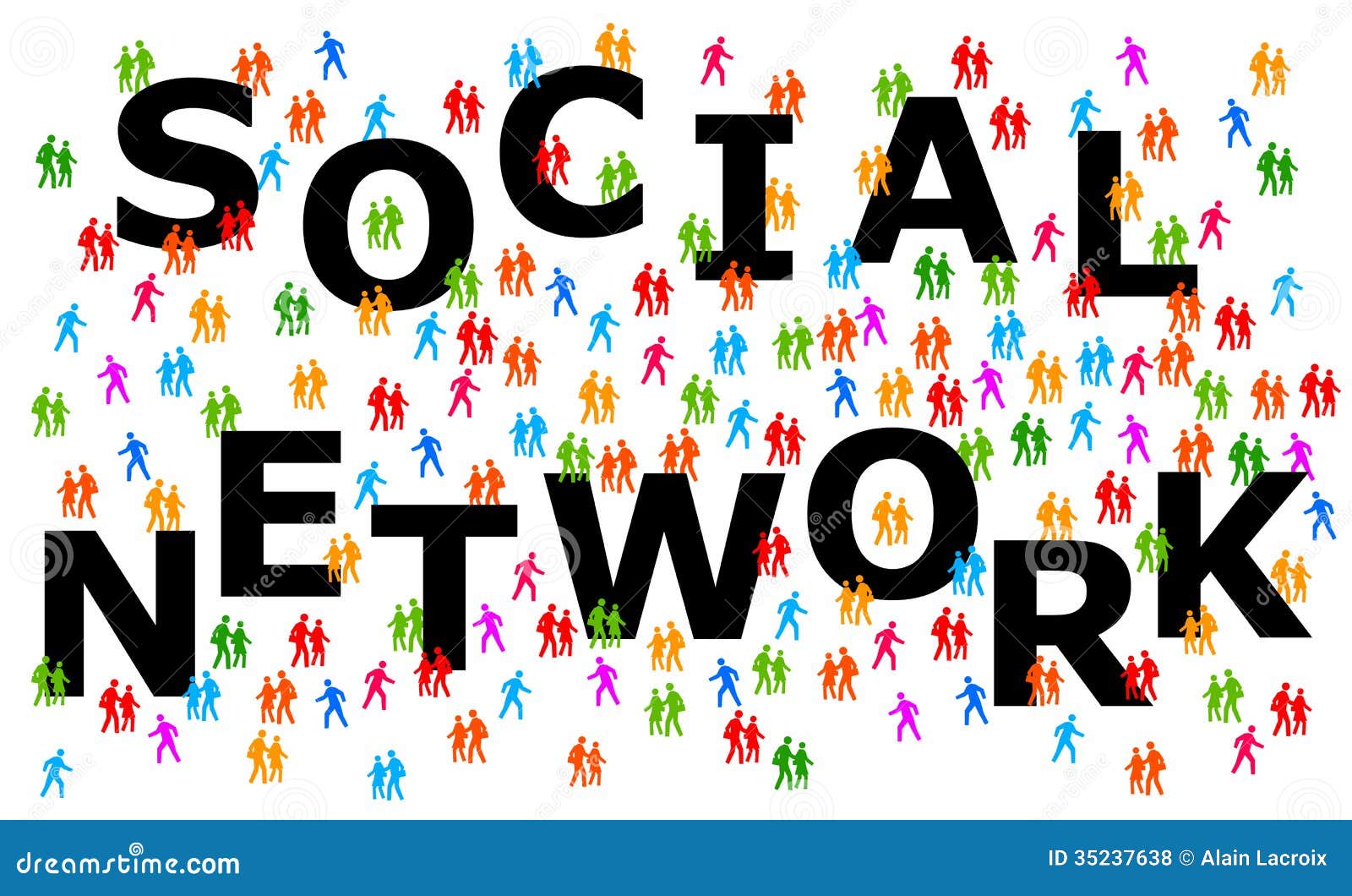 Social network people stock illustration. Illustration of connect ...