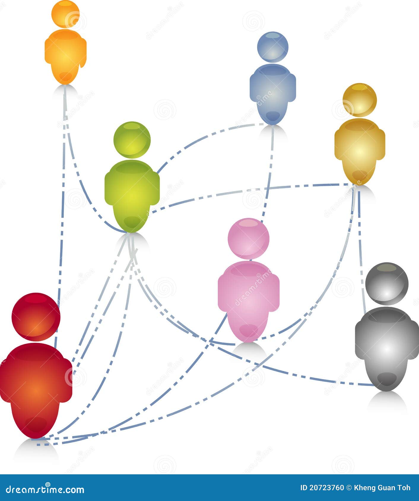 Social Network People Connection Illustration Stock Illustration ...