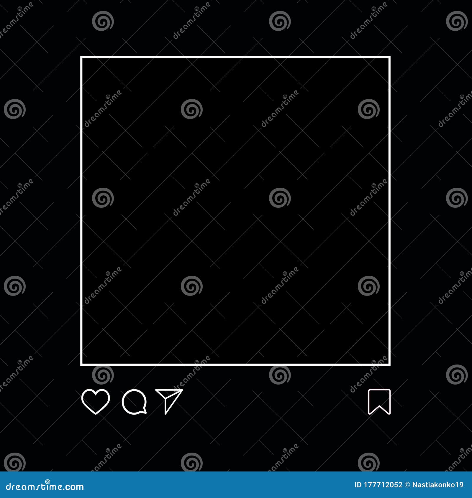 Social Network Photo Frame. Post Template Framework. Insert Your ...