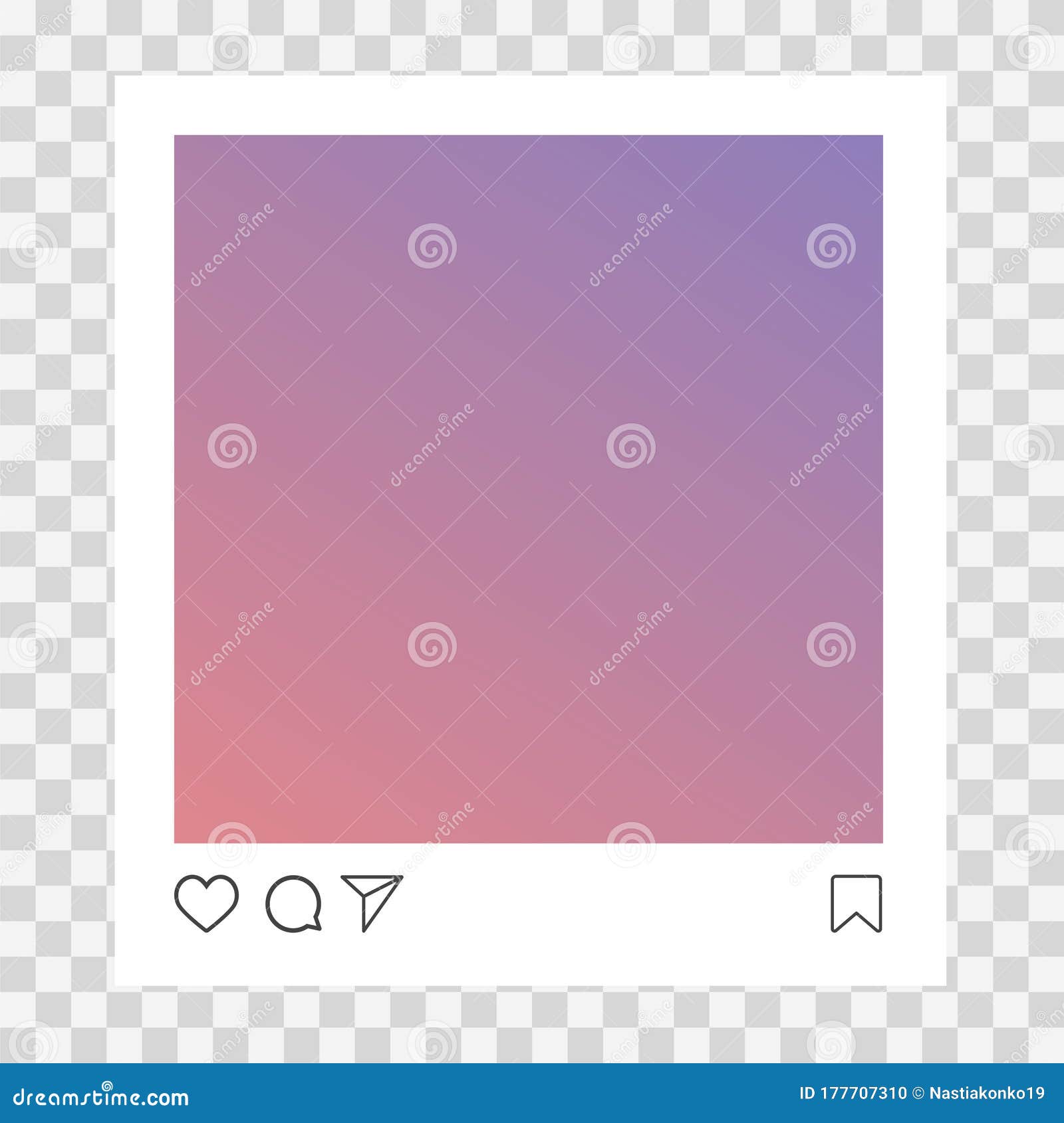 Social Network Photo Frame. Post Template Framework. Insert Your ...