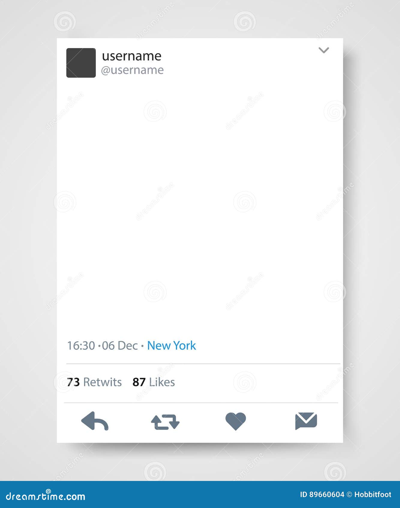 Social Network Post Frame. Vector Illustration Stock Vector ...