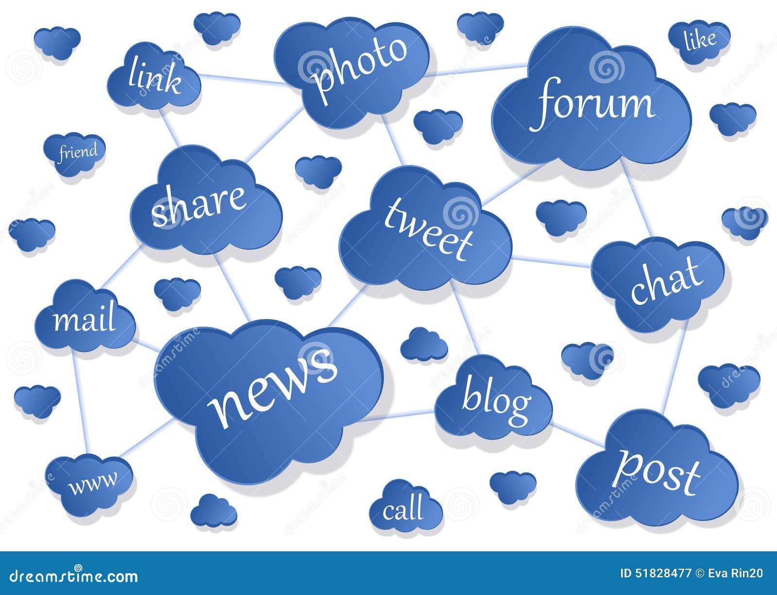 Social Network Representation Stock Illustration - Illustration of ...