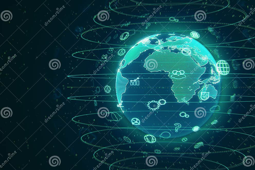 Social Network and Science Concept Stock Illustration - Illustration of ...