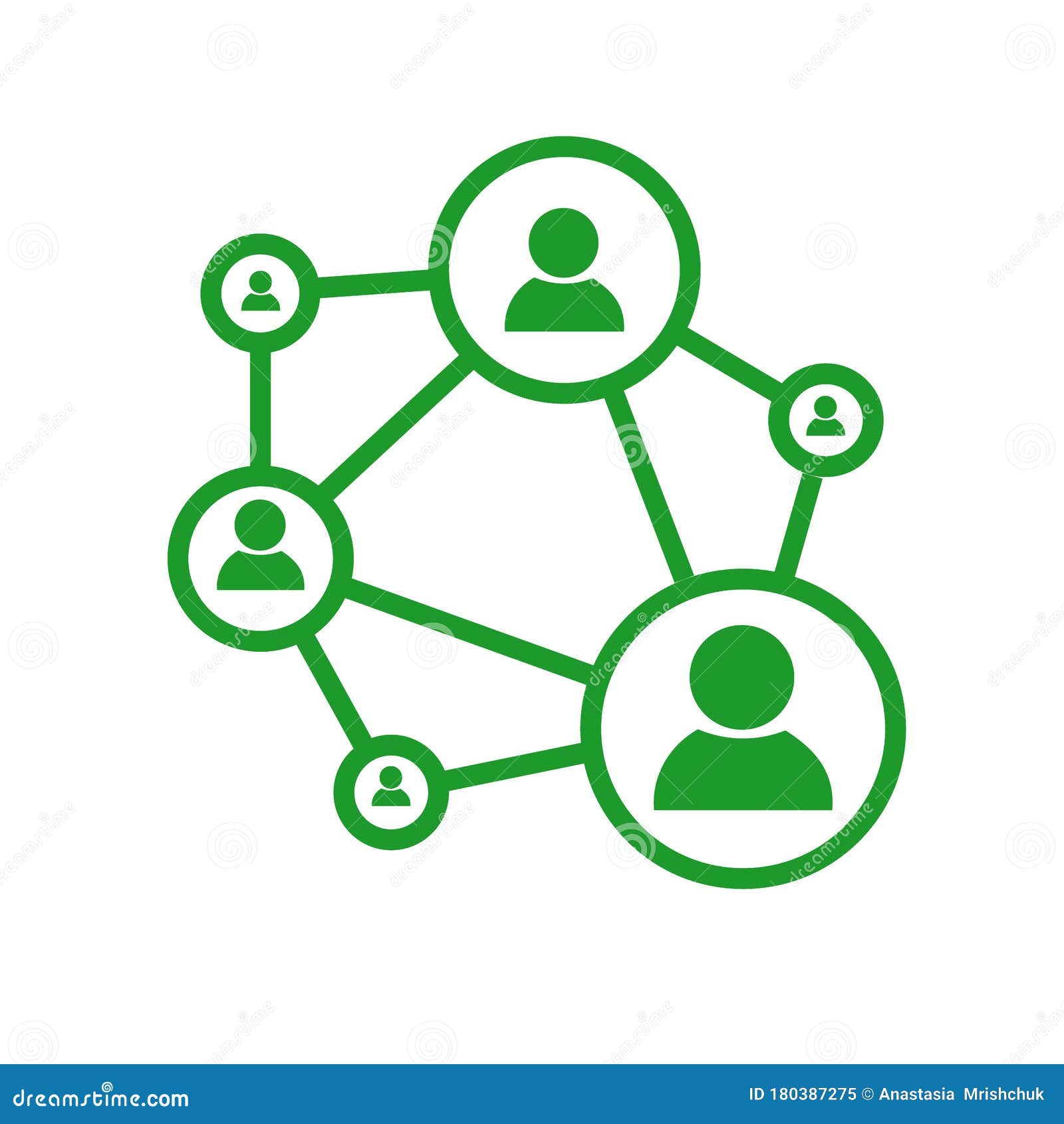 Social Network Sign on White Background. Vector Illustration Stock ...