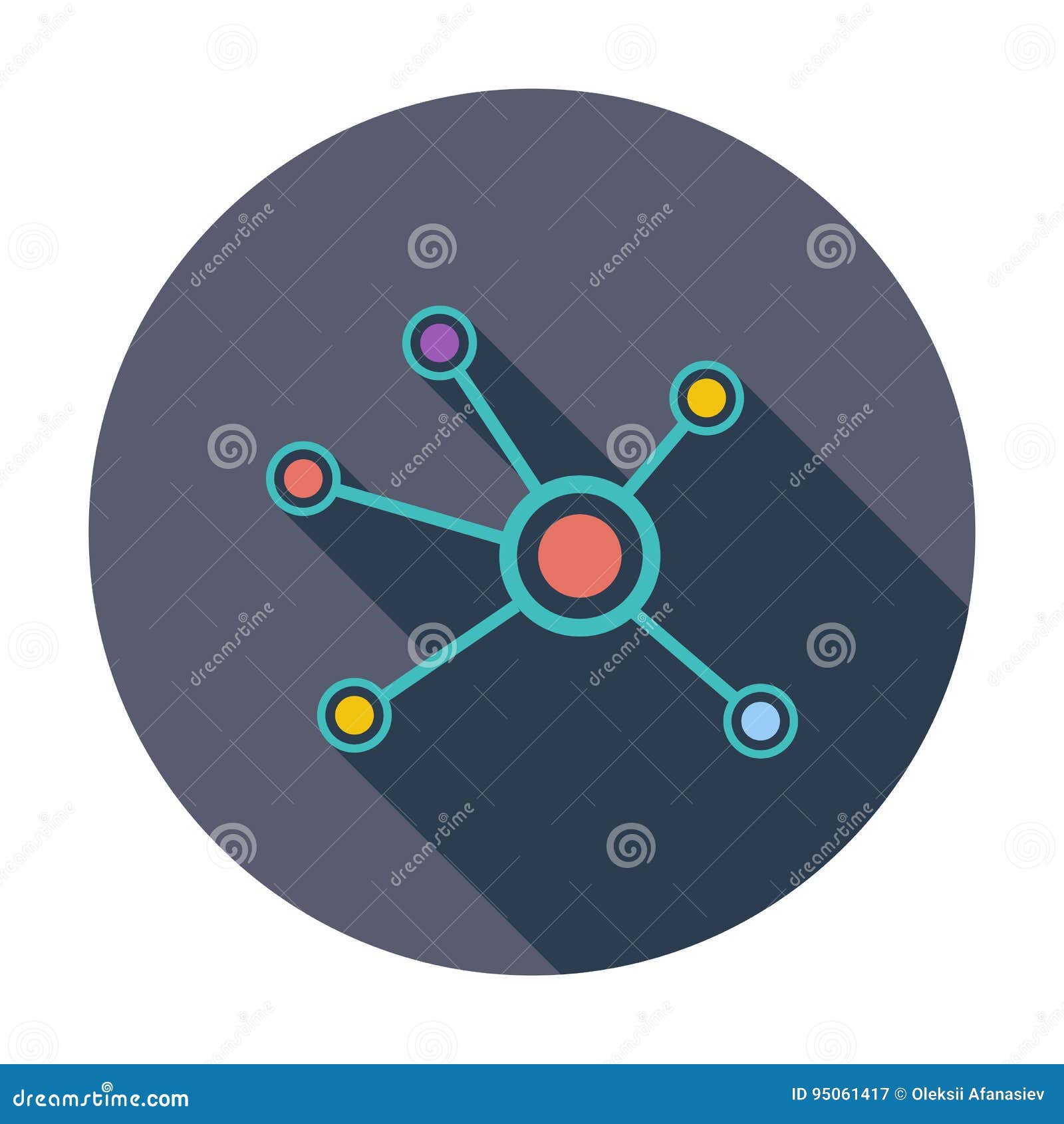Social Network Single Icon. Stock Vector - Illustration of idea ...