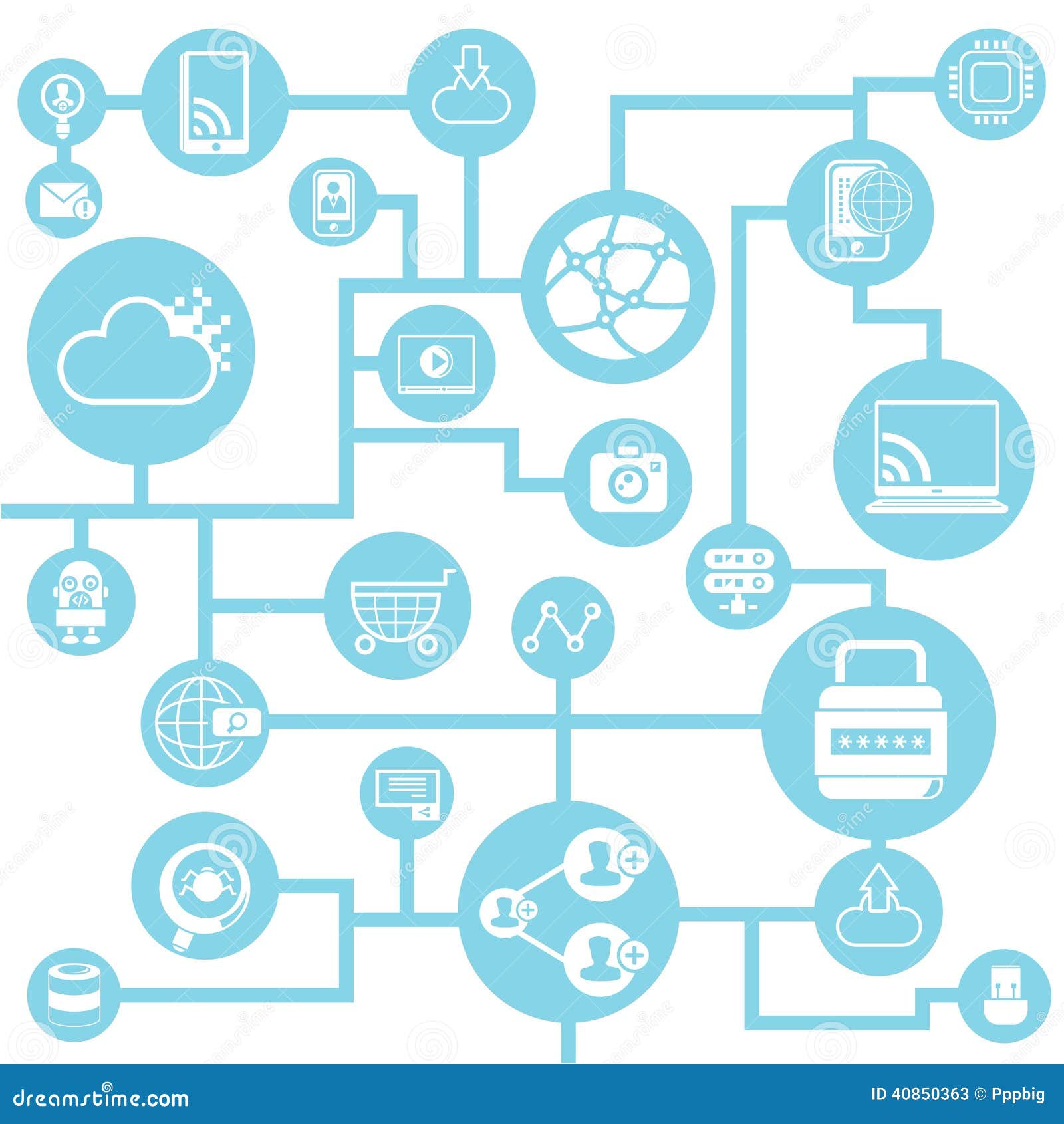 Network Media Background Stock Illustrations – 312,120 Network Media ...