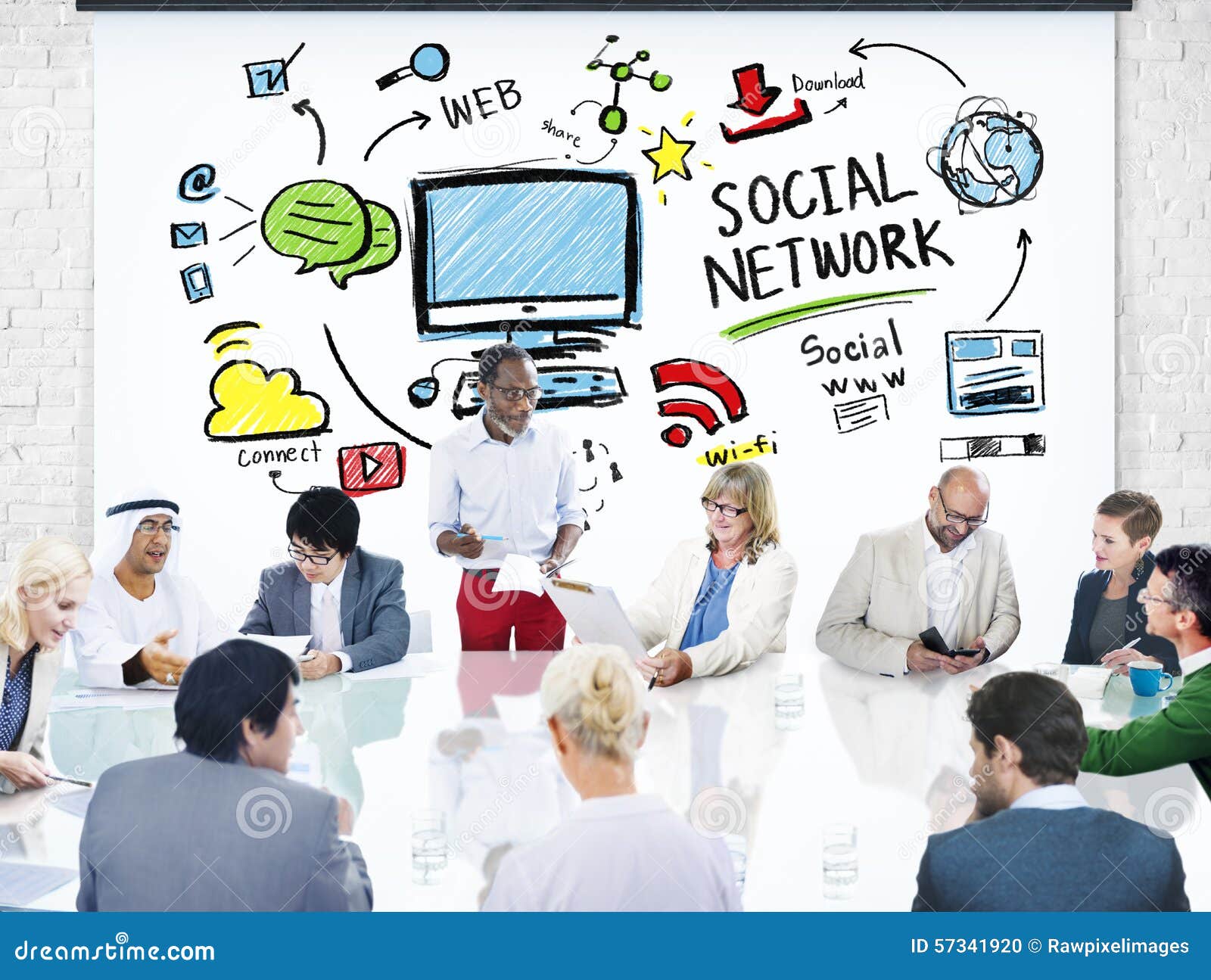Social Network Social Media Business People Meeting Concept Stock Photo ... Social Network Social Media Business People Meeting Concept Stock Photo ...