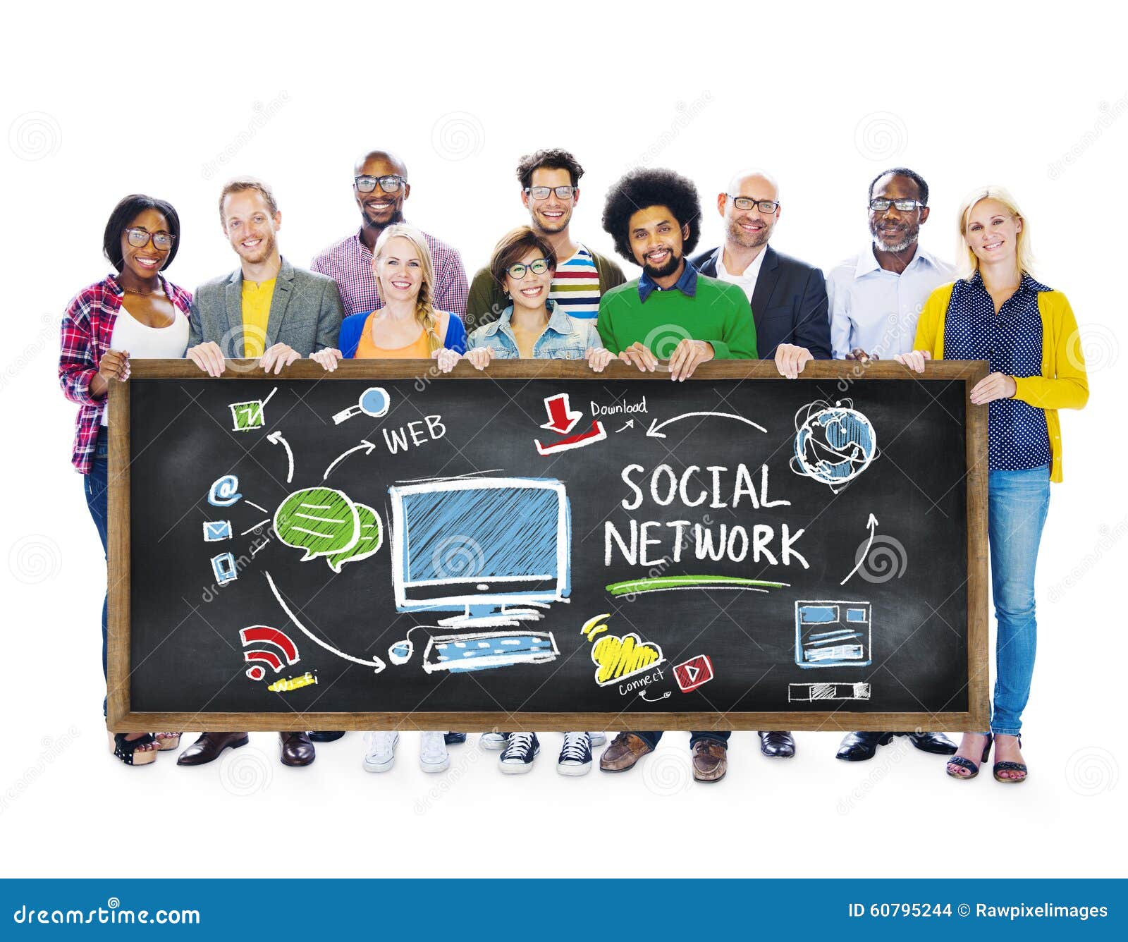 Social Network Social Media People Education Learning Concept Stock ...