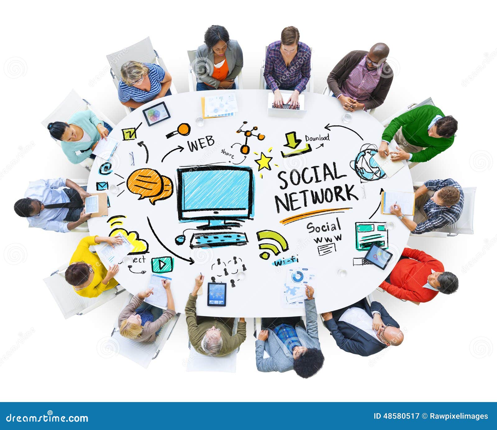 Social Network Social Media People Meeting Communication Concept Stock ... Social Network Social Media People Meeting Communication Concept Stock ...