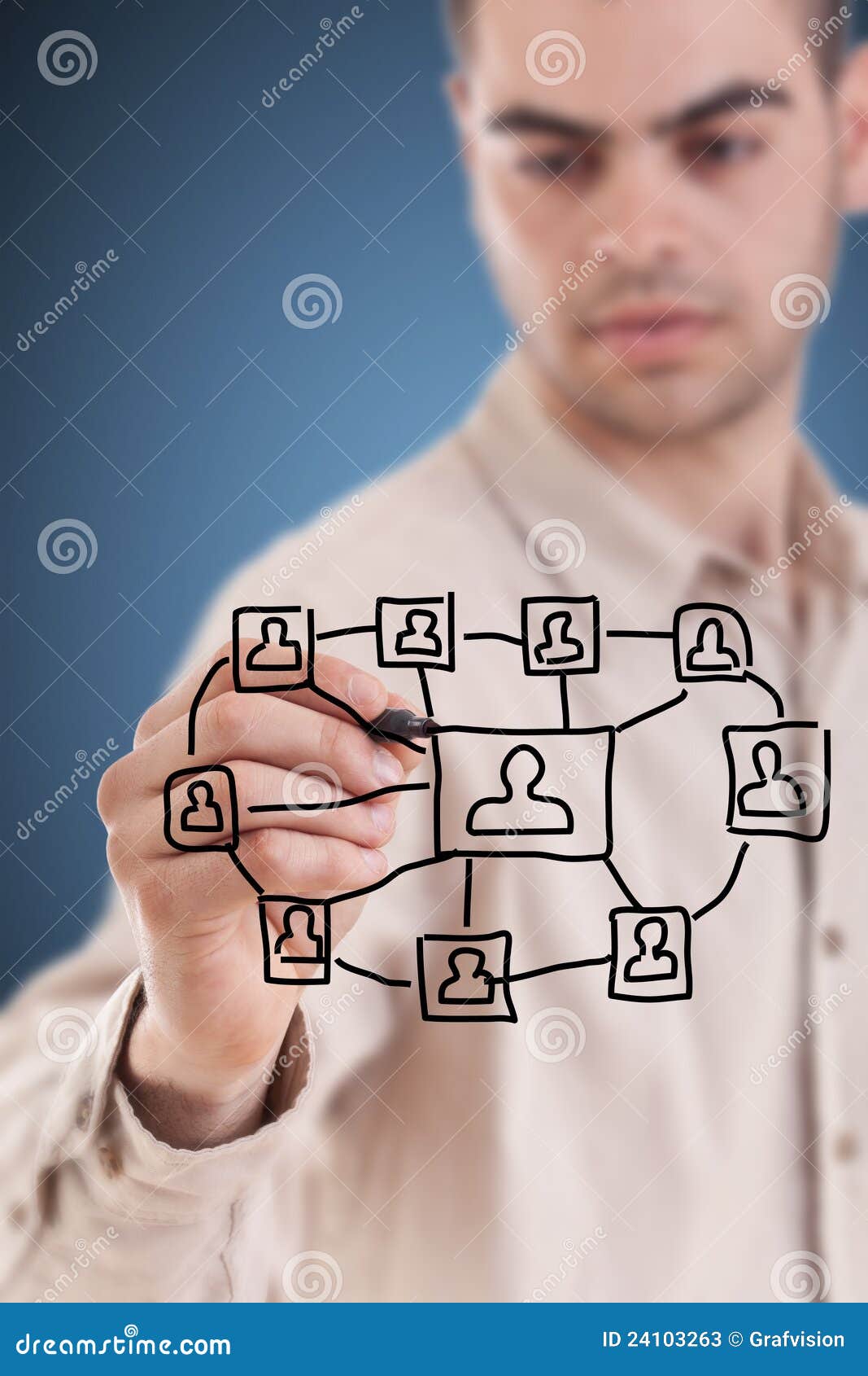 Social network structure stock image. Image of connect - 24103263