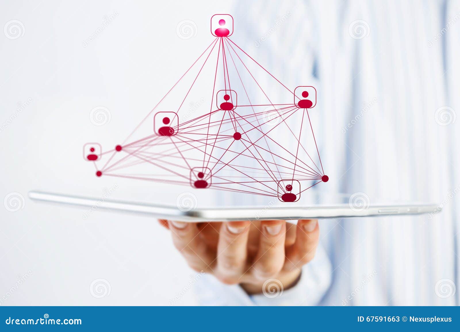 Social Network Structure As Concept Stock Image - Image of modern ...