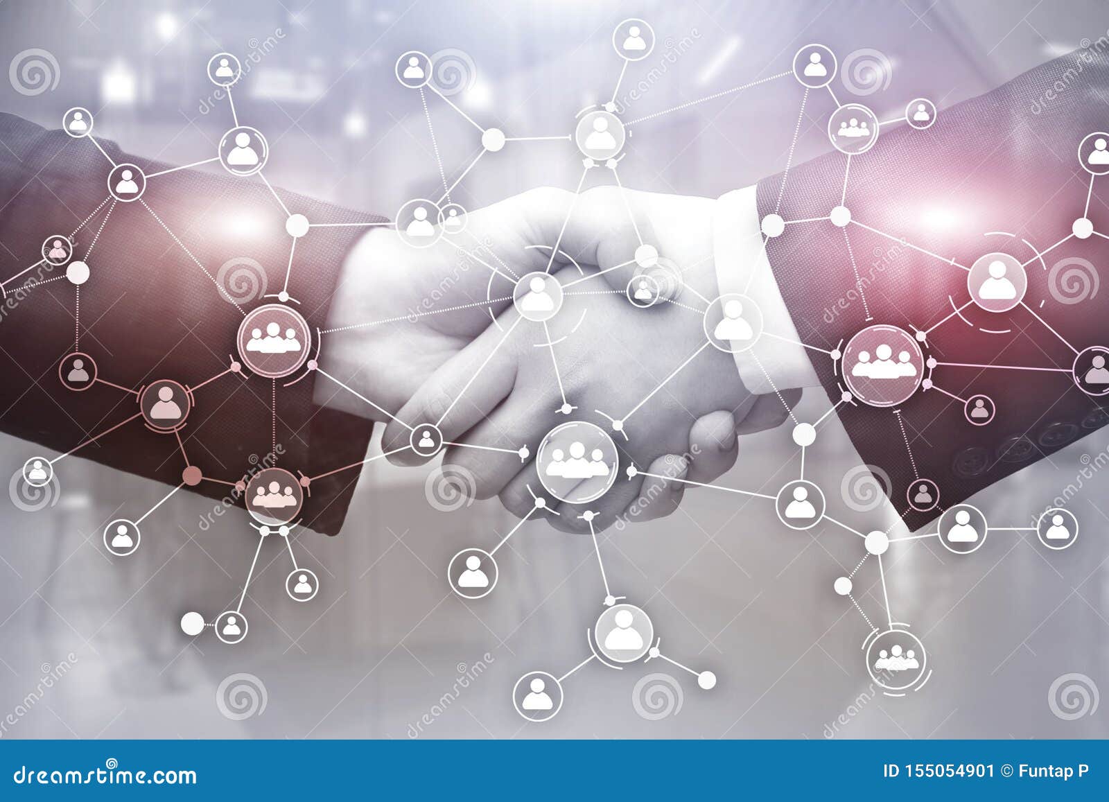 Social Network Structure. Icon People. Business Connections Concept ...