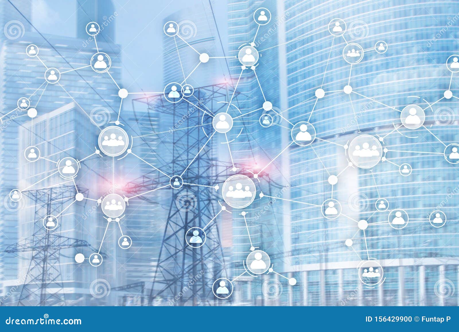 Social Network Structure. Icon People Stock Illustration - Illustration ...