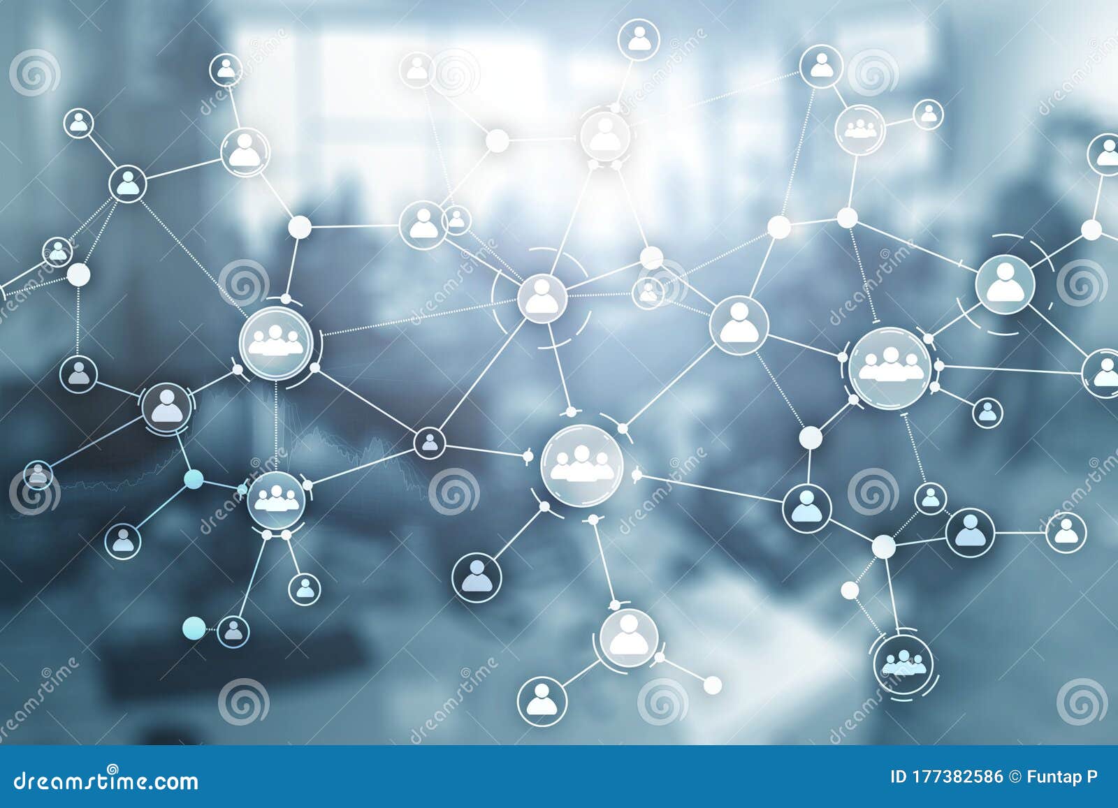 Social Network Structure. Icon People. Business Connections Concept ...