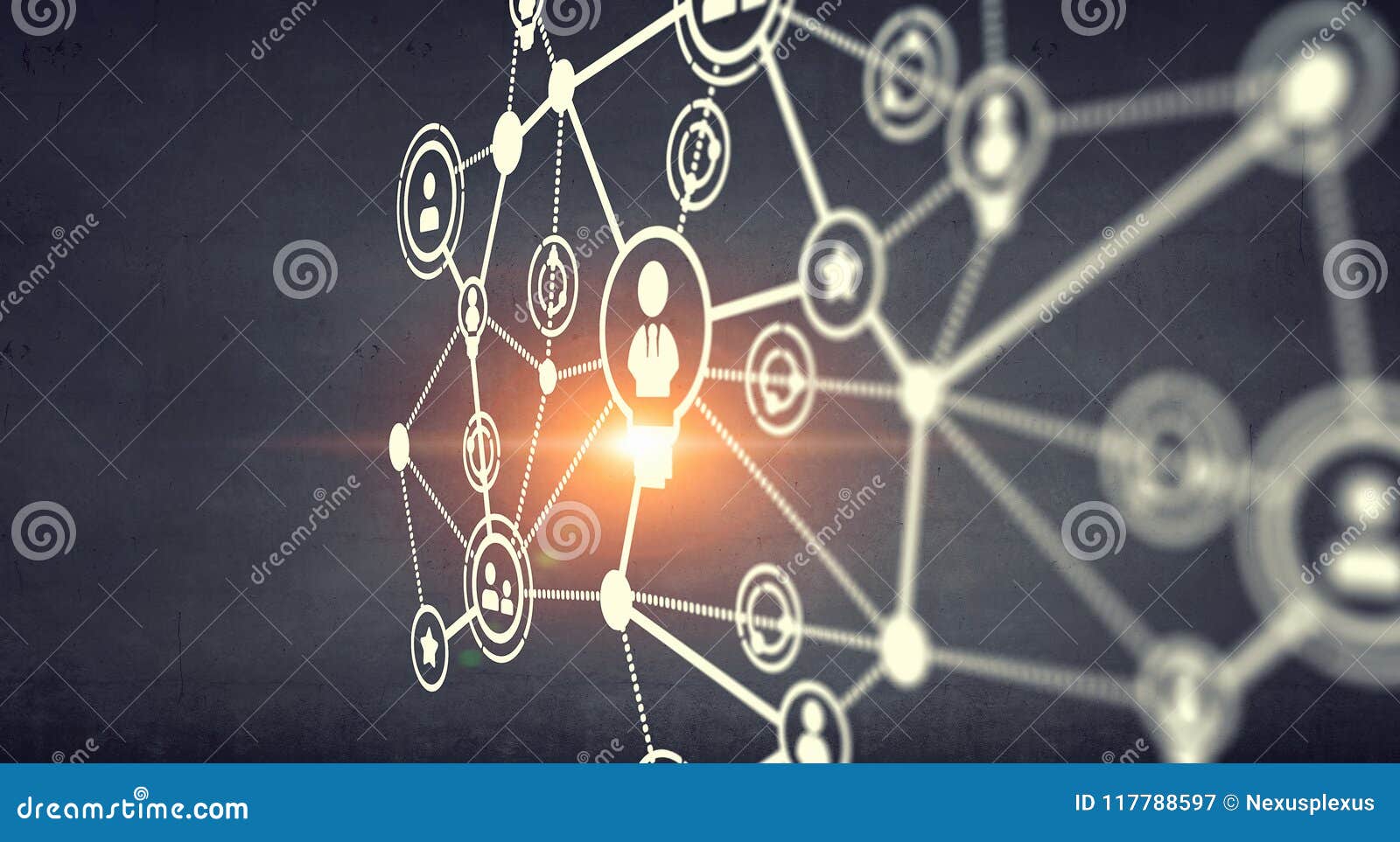 Social Connection and Networking Stock Illustration - Illustration of ...