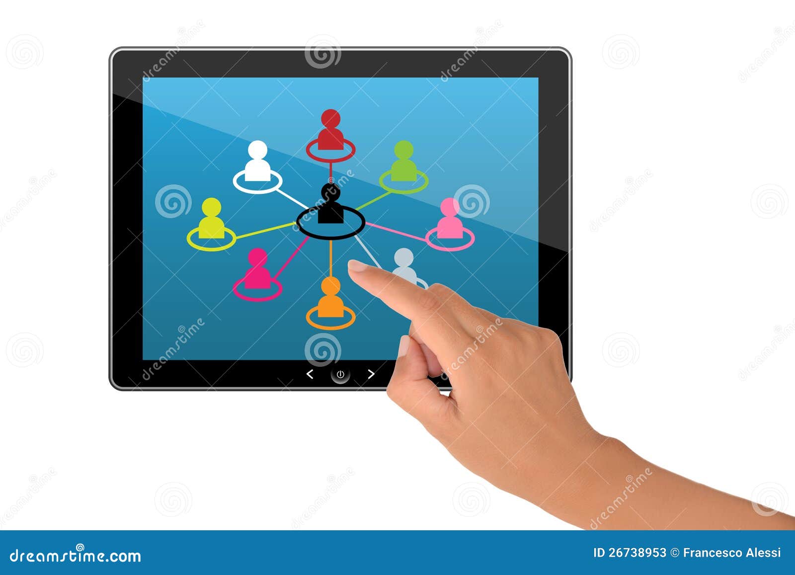 Social Network on Tablet Pc Stock Image - Image of graphic, media: 26738953