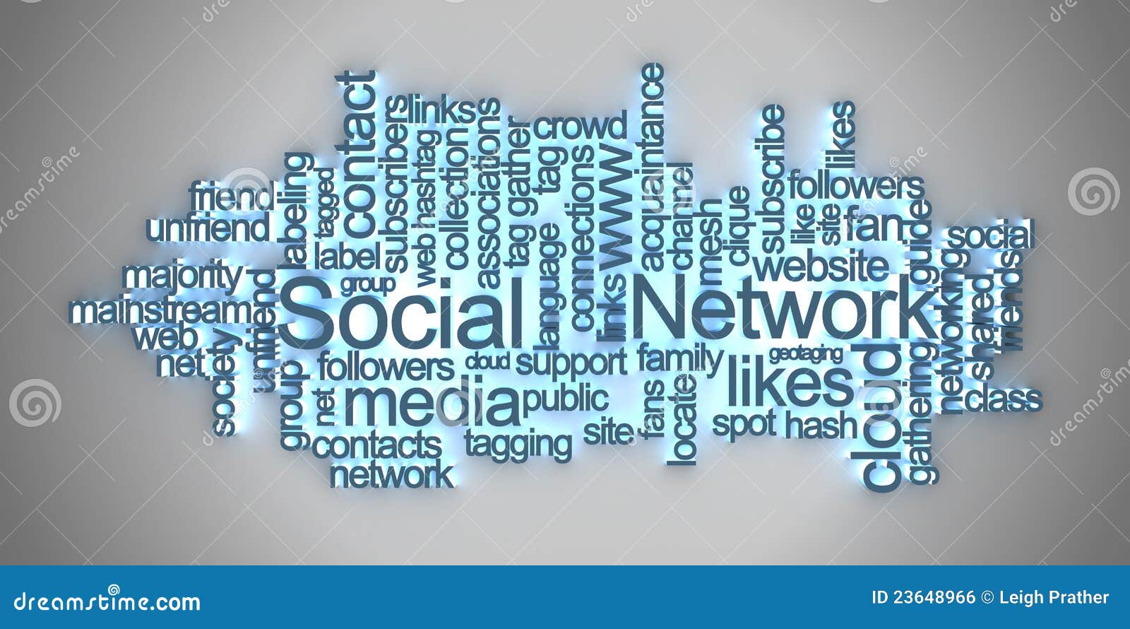 Social network tag cloud stock illustration. Illustration of followers ...