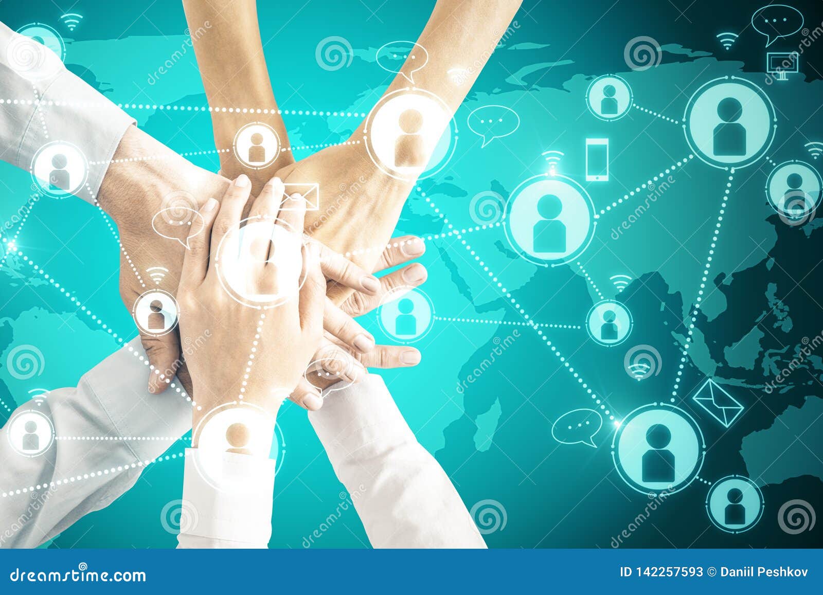 Social Network and Teamwork Concept Stock Image - Image of concept ...