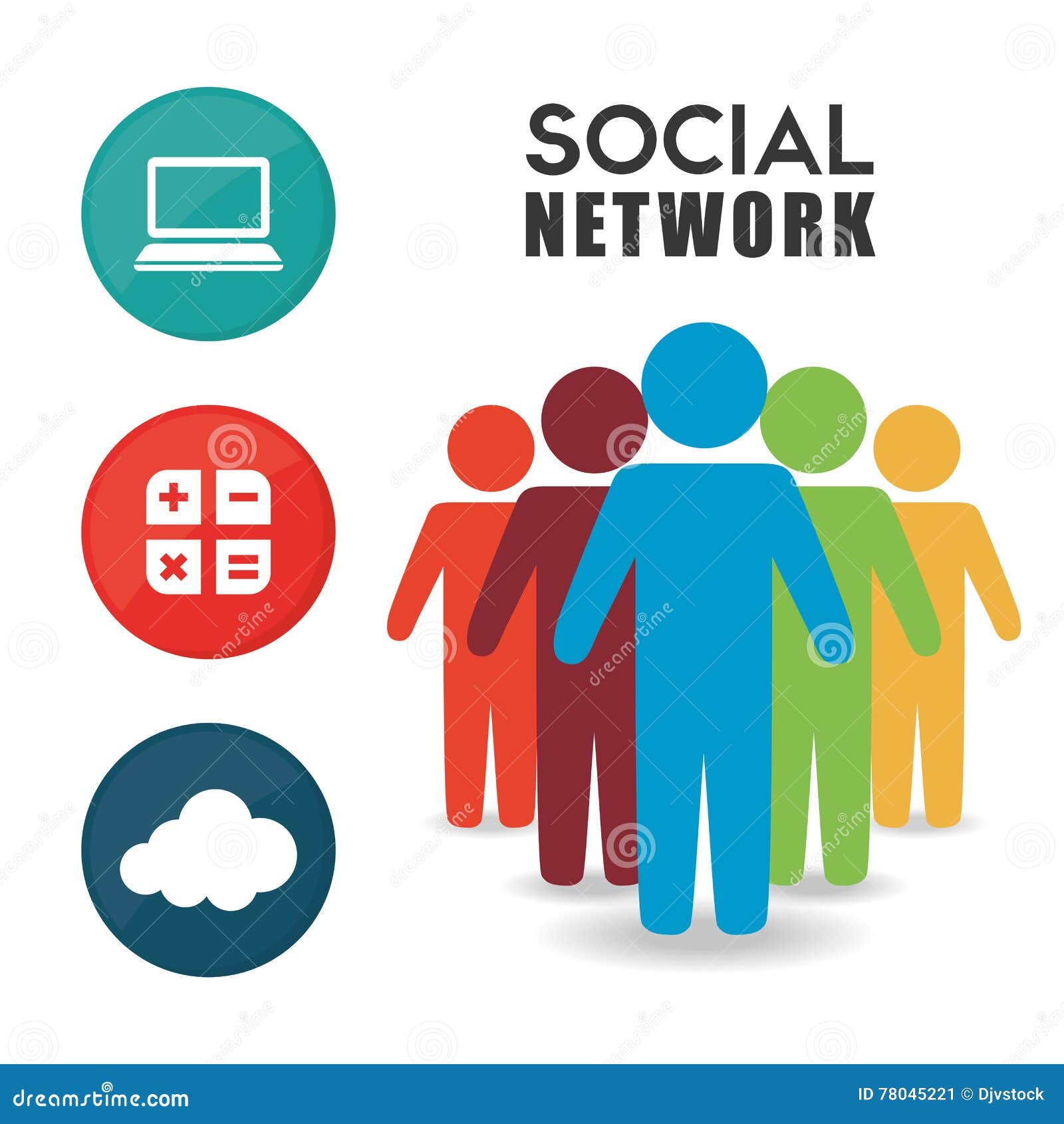 Social Network Vector Design Stock Vector - Illustration of business ...