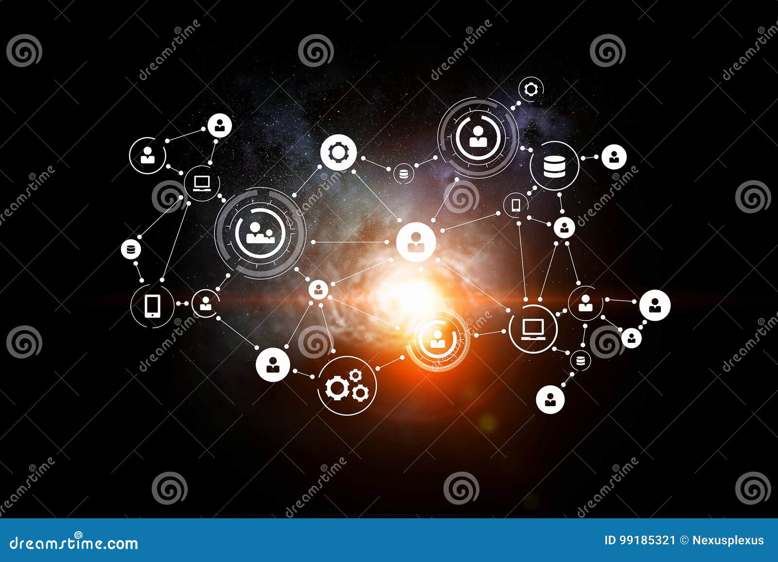 Social Networking Background Stock Illustration - Illustration of ...