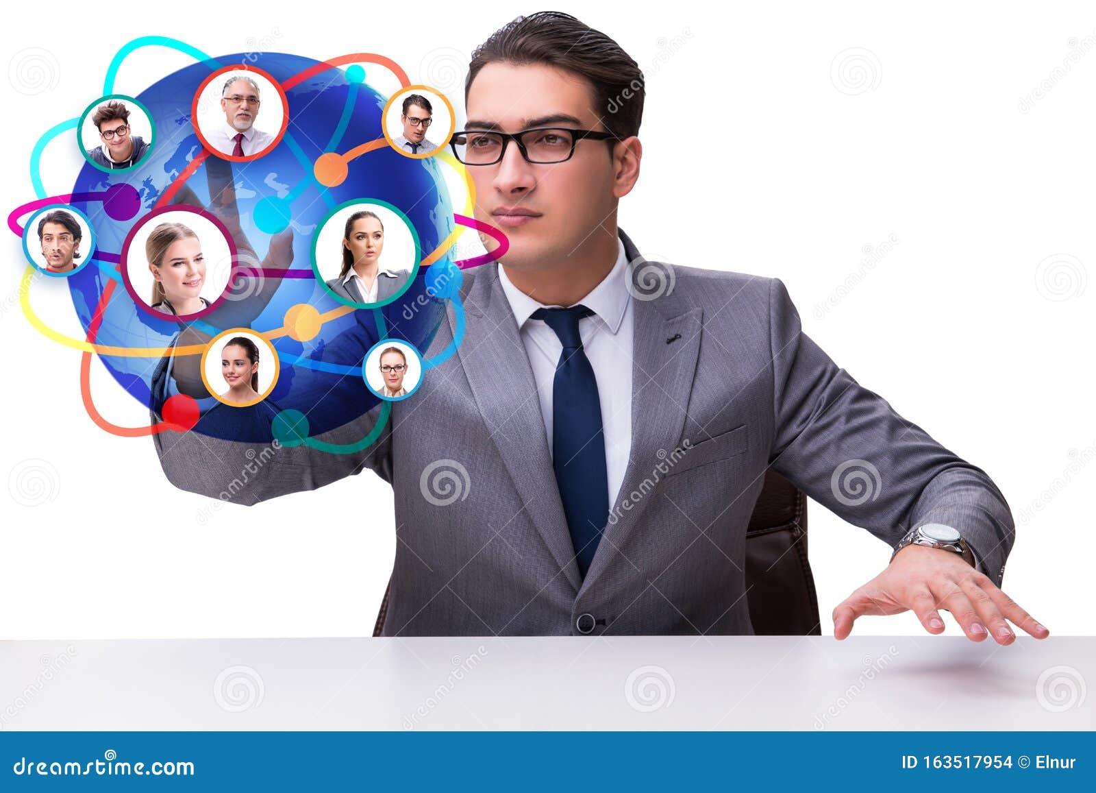 Social Networking Concept with People Stock Photo - Image of group ...
