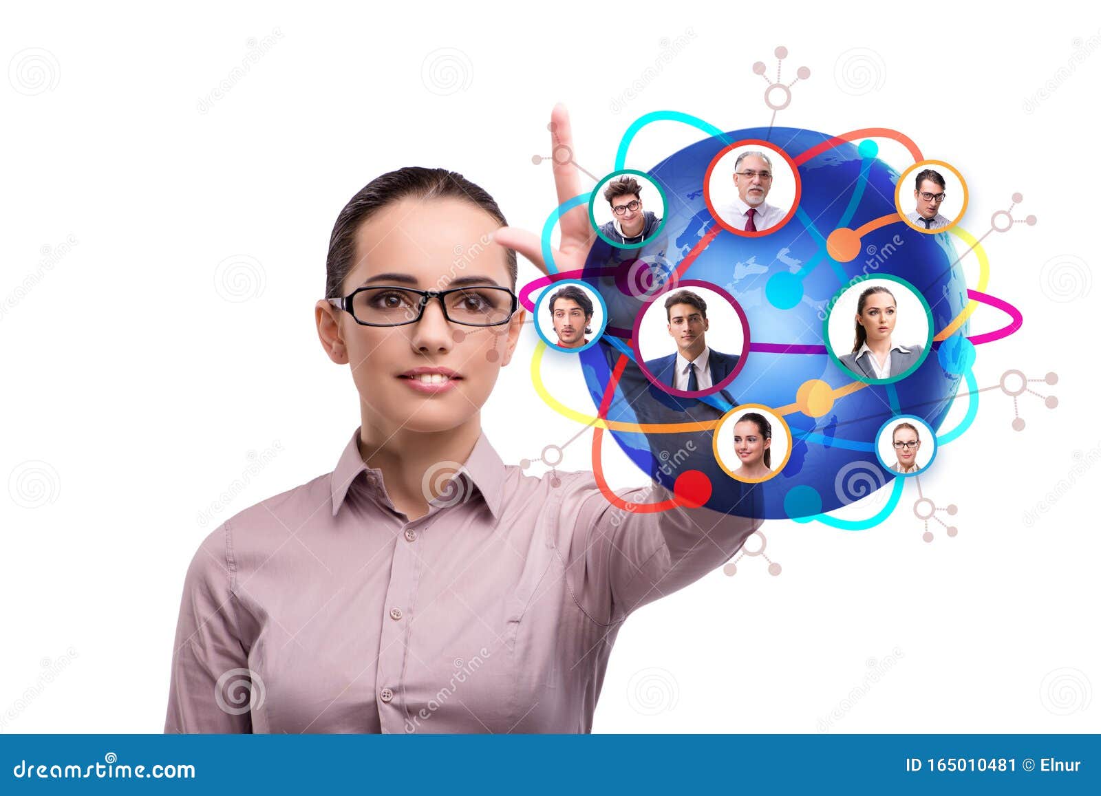 Social Networking Concept with People Stock Image - Image of group ...