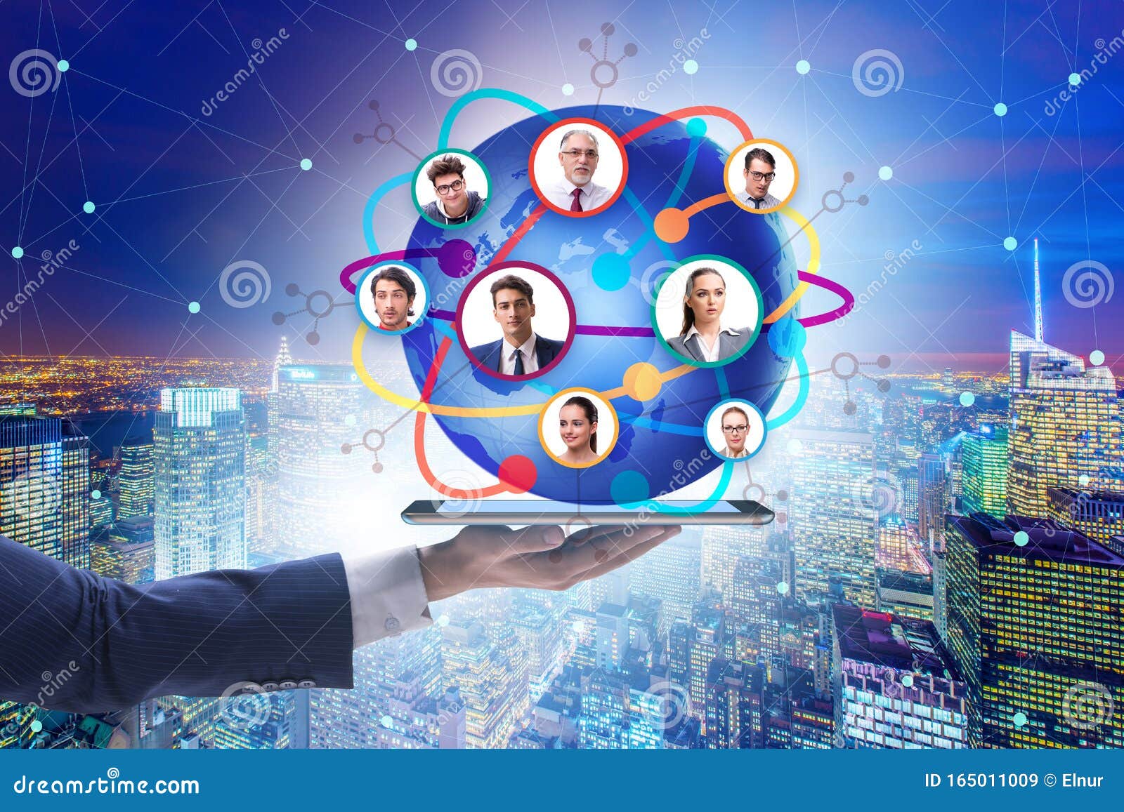 Social Networking Concept with People Stock Image - Image of male, chat ...