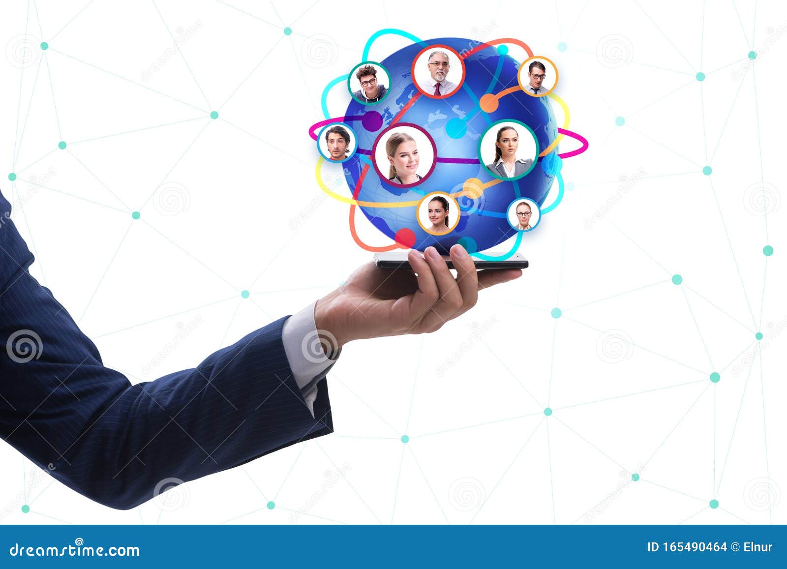 Social Networking Concept with People Stock Photo - Image of handsome ...