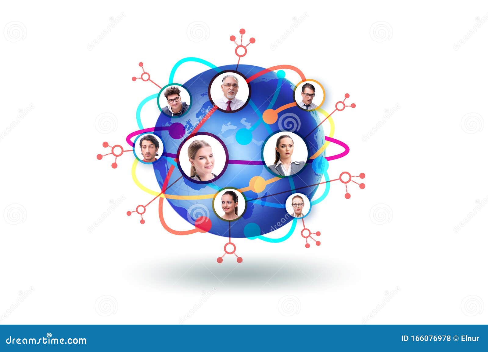 Social Networking Concept with People Stock Photo - Image of group ...