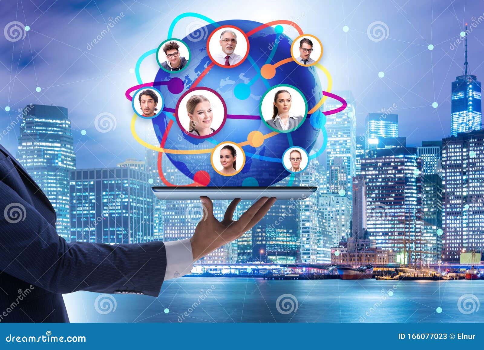 Social Networking Concept with People Stock Image - Image of business ...
