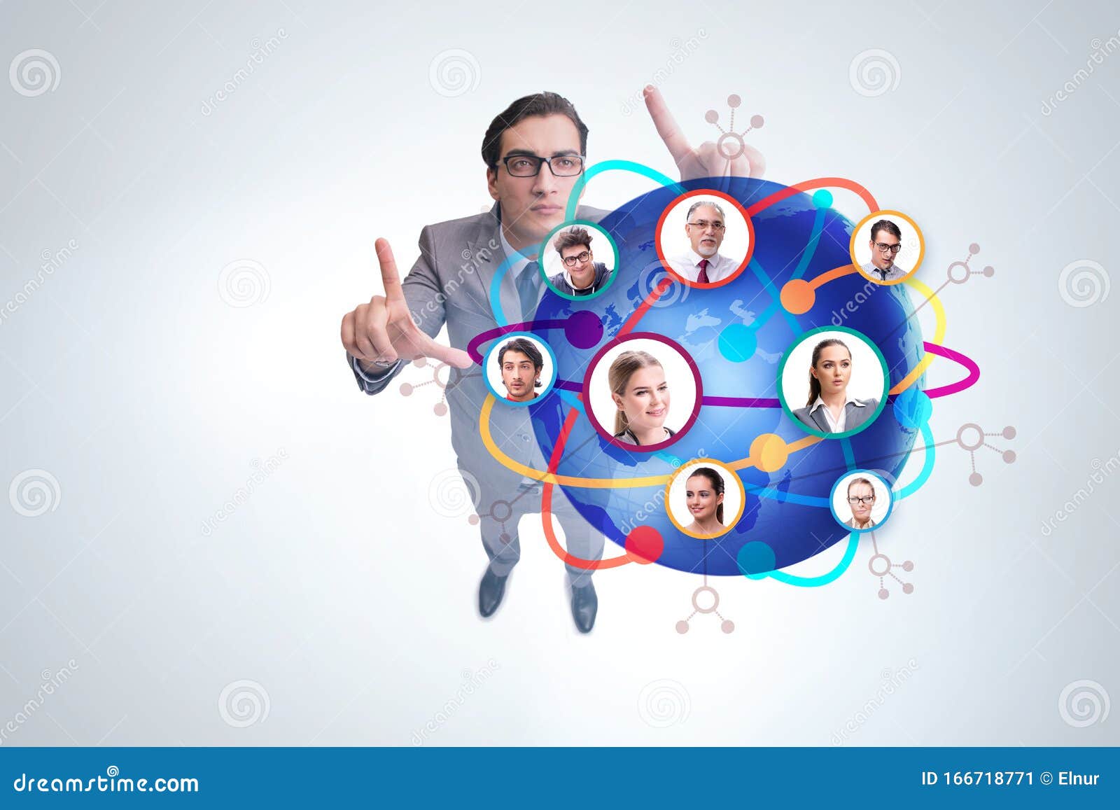 Social Networking Concept with People Stock Image - Image of chat ...