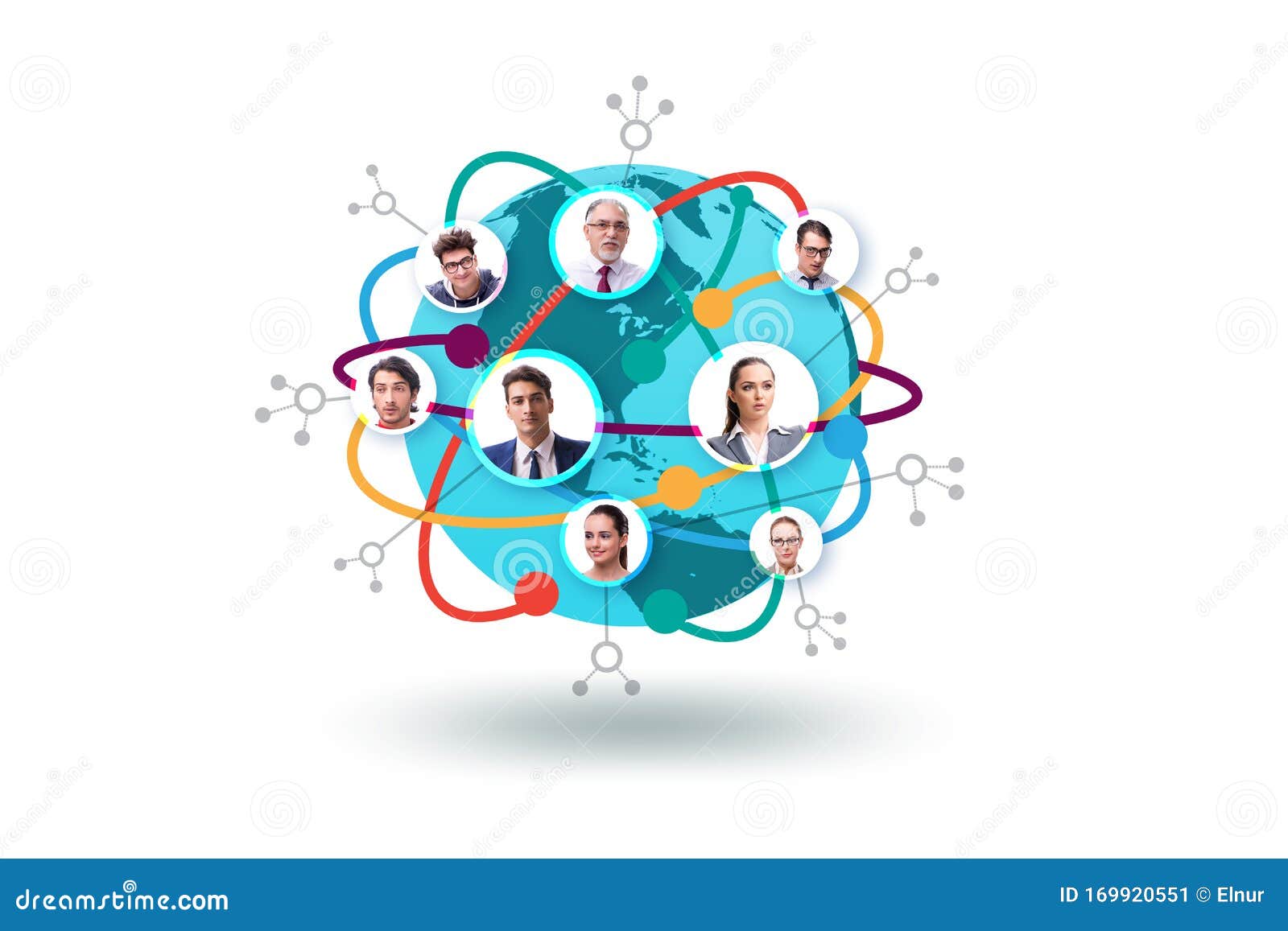 Social Networking Concept with People Stock Image - Image of connect ...
