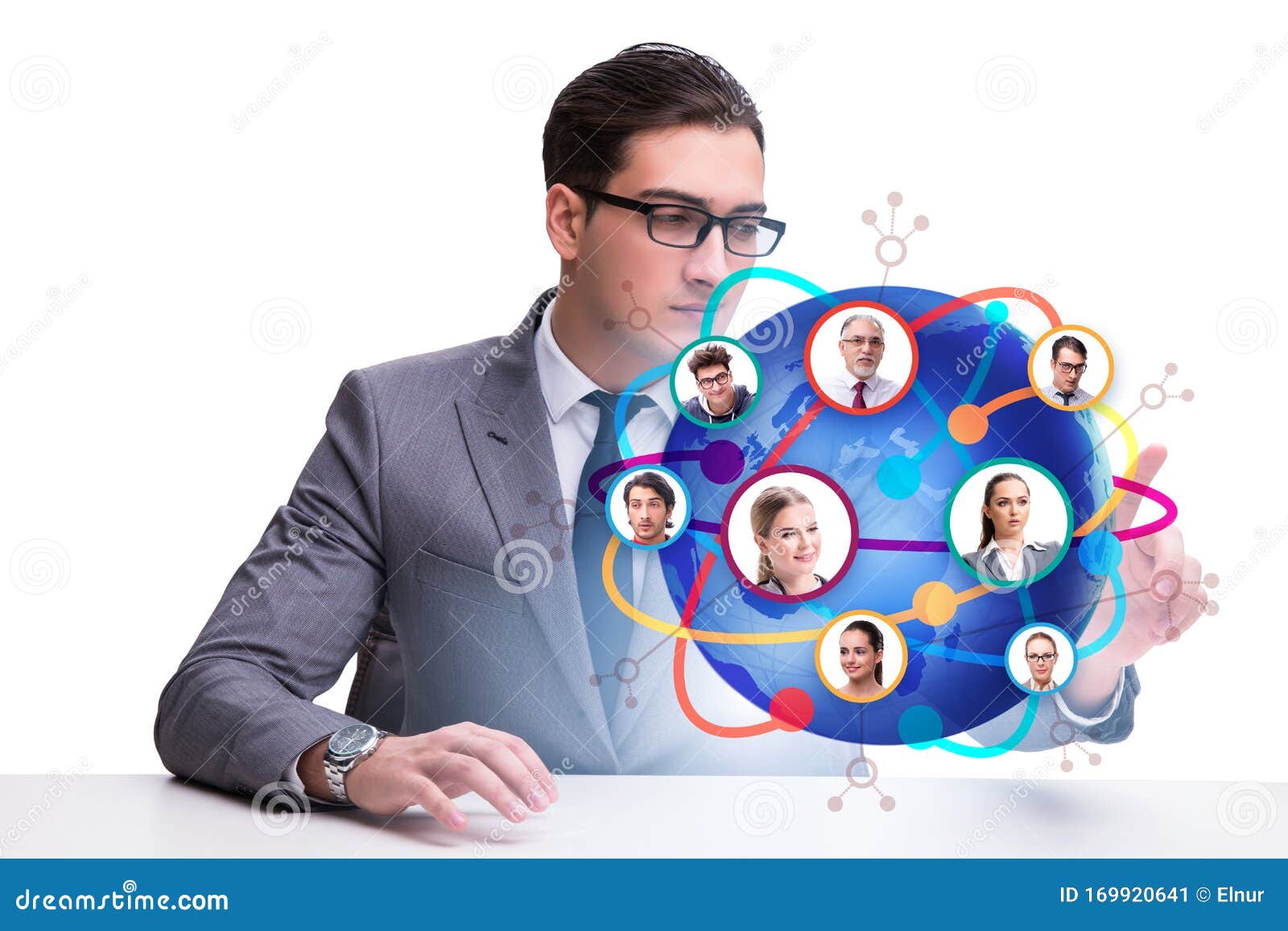 Social Networking Concept with People Stock Image - Image of group ...