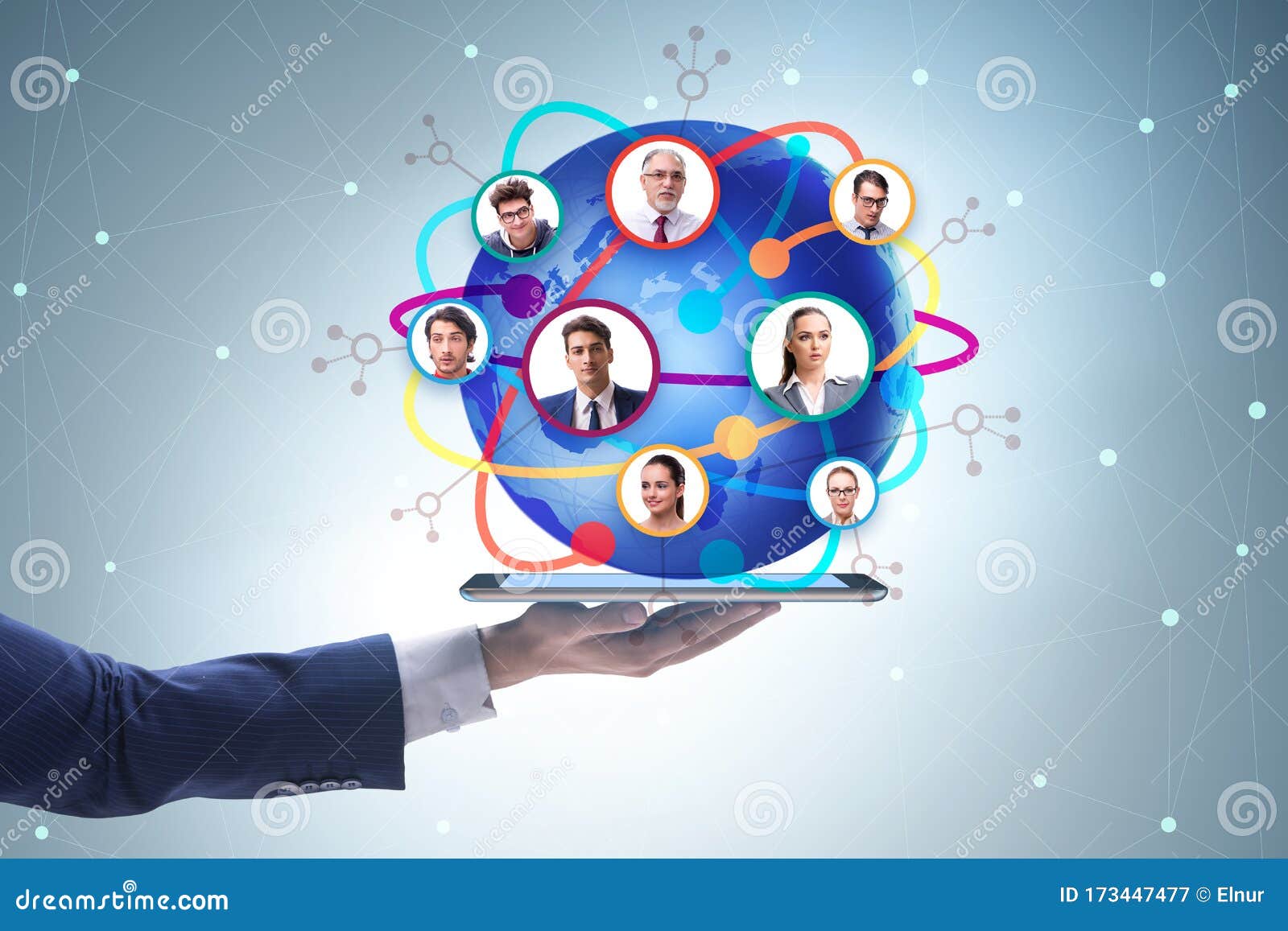 Social Networking Concept with People Stock Image - Image of marketing ...